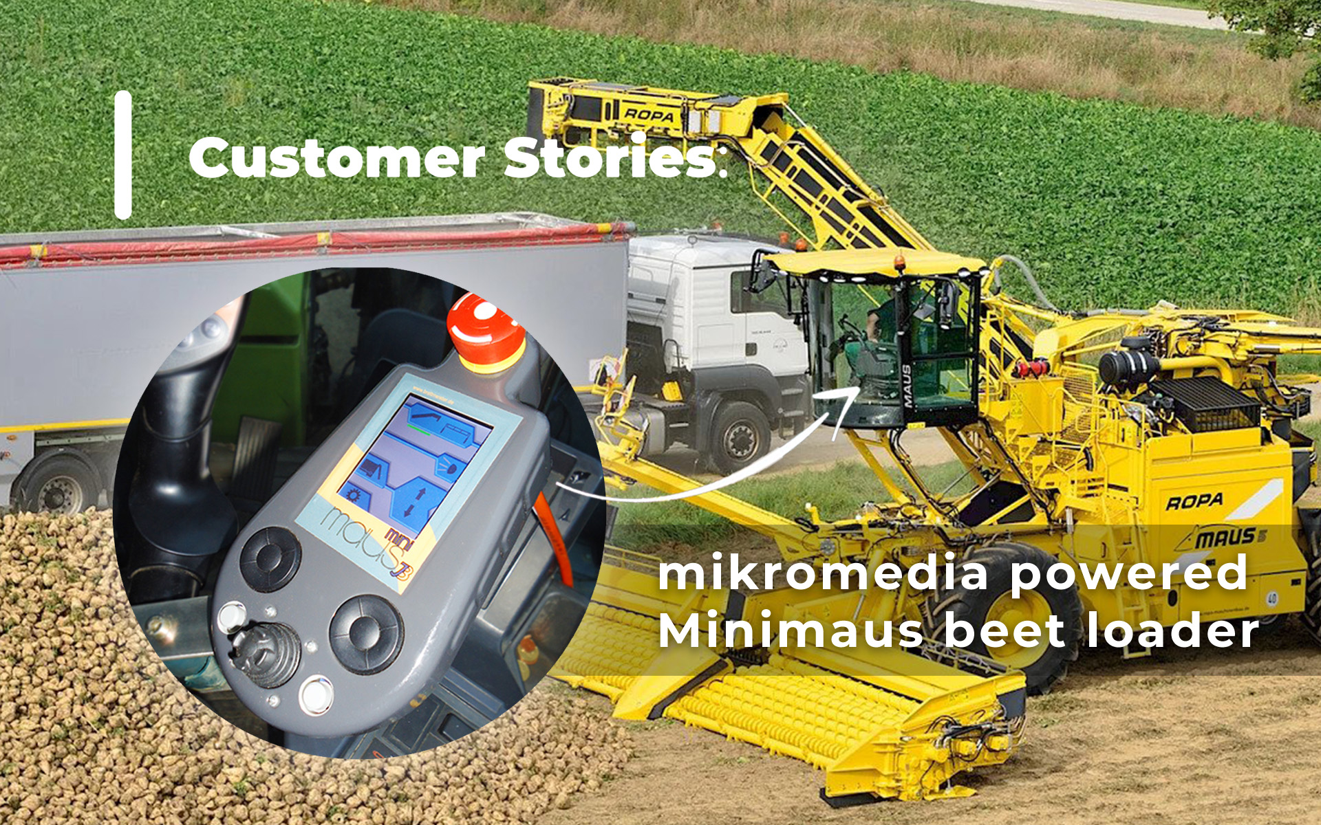mikromedia powered Minimaus beet loader
