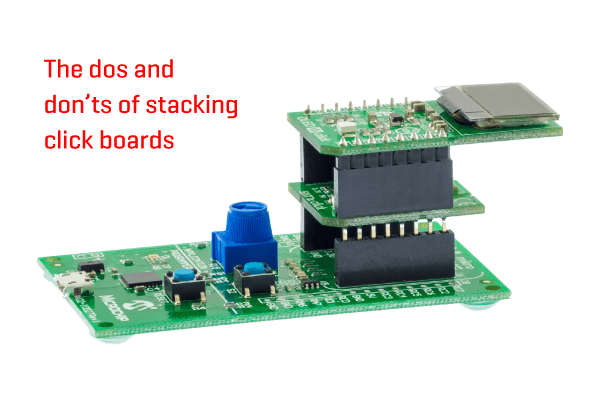 How to stack click boards, a concise guide