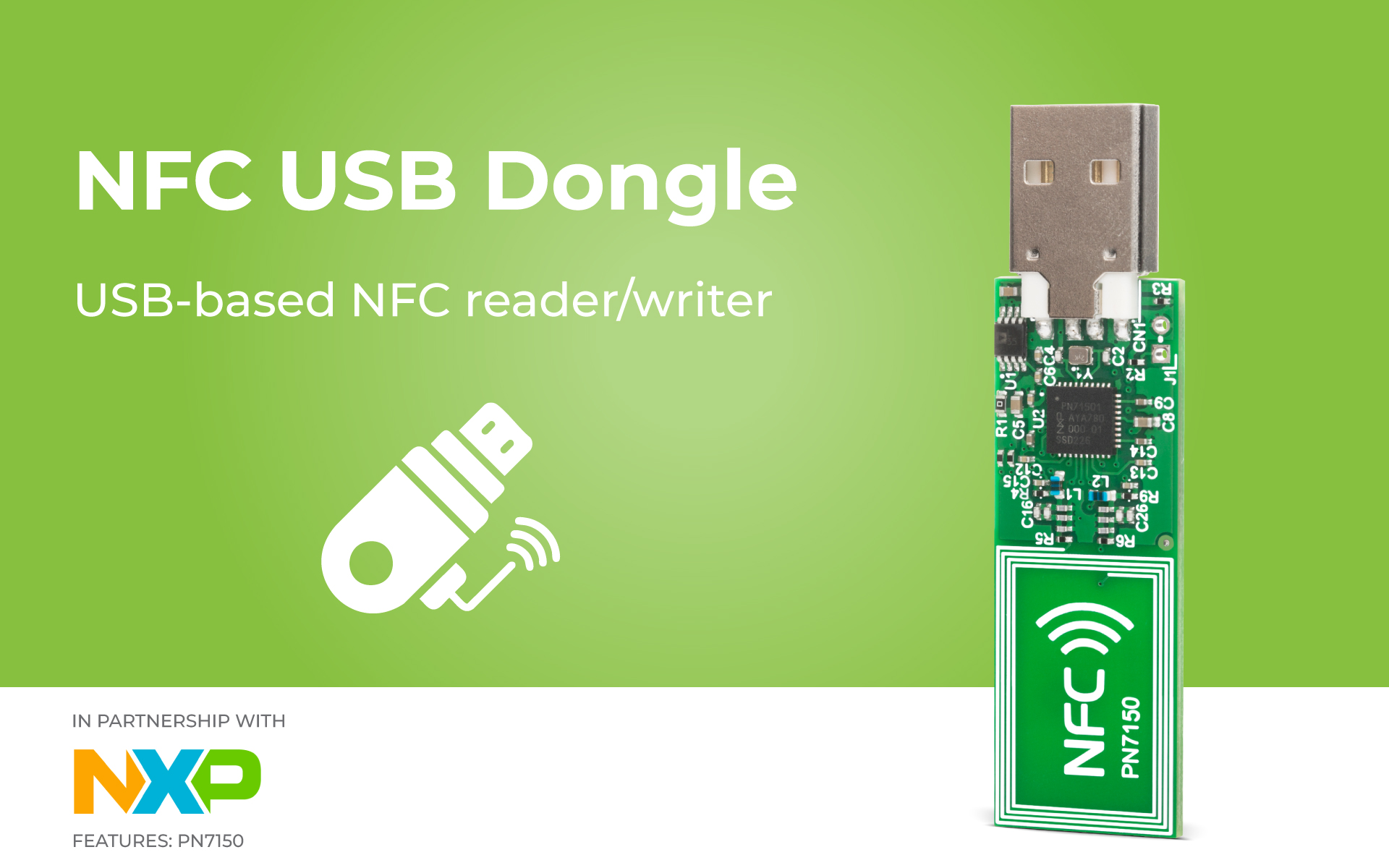 NFC USB Dongle designed as a complete NFC reader, writer, and emulator ...
