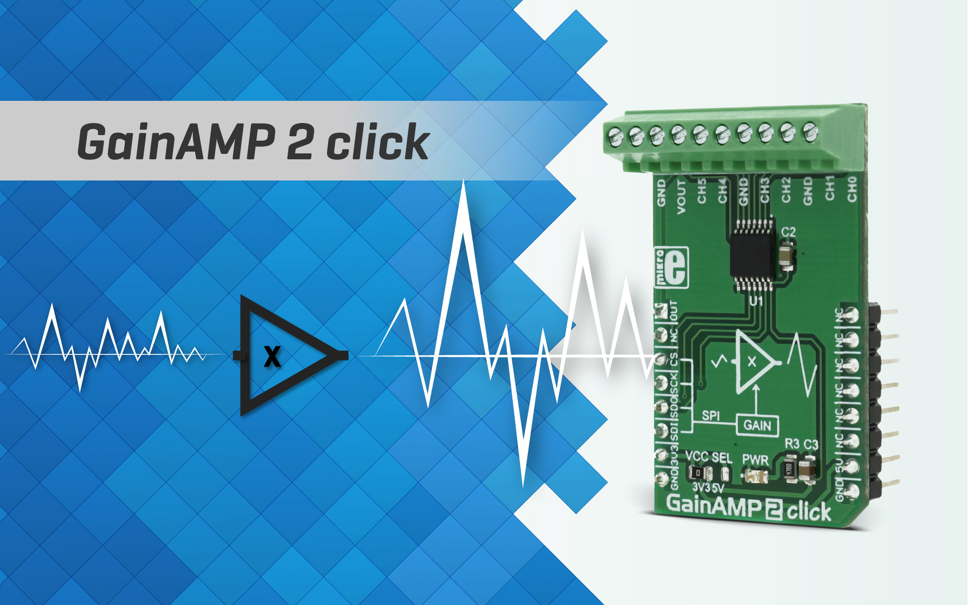 GainAmp 2 Click: Programmable Gain for Precision Sensing