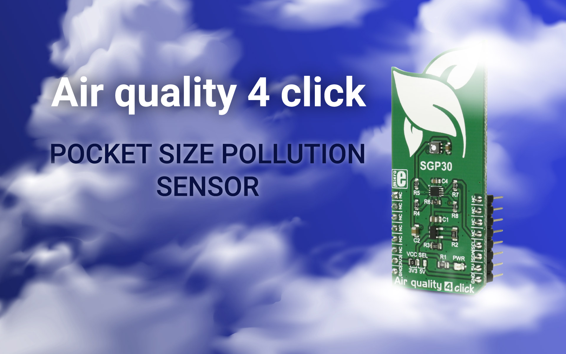 Air quality 4 click - pocket-size pollution sensor - MIKROE