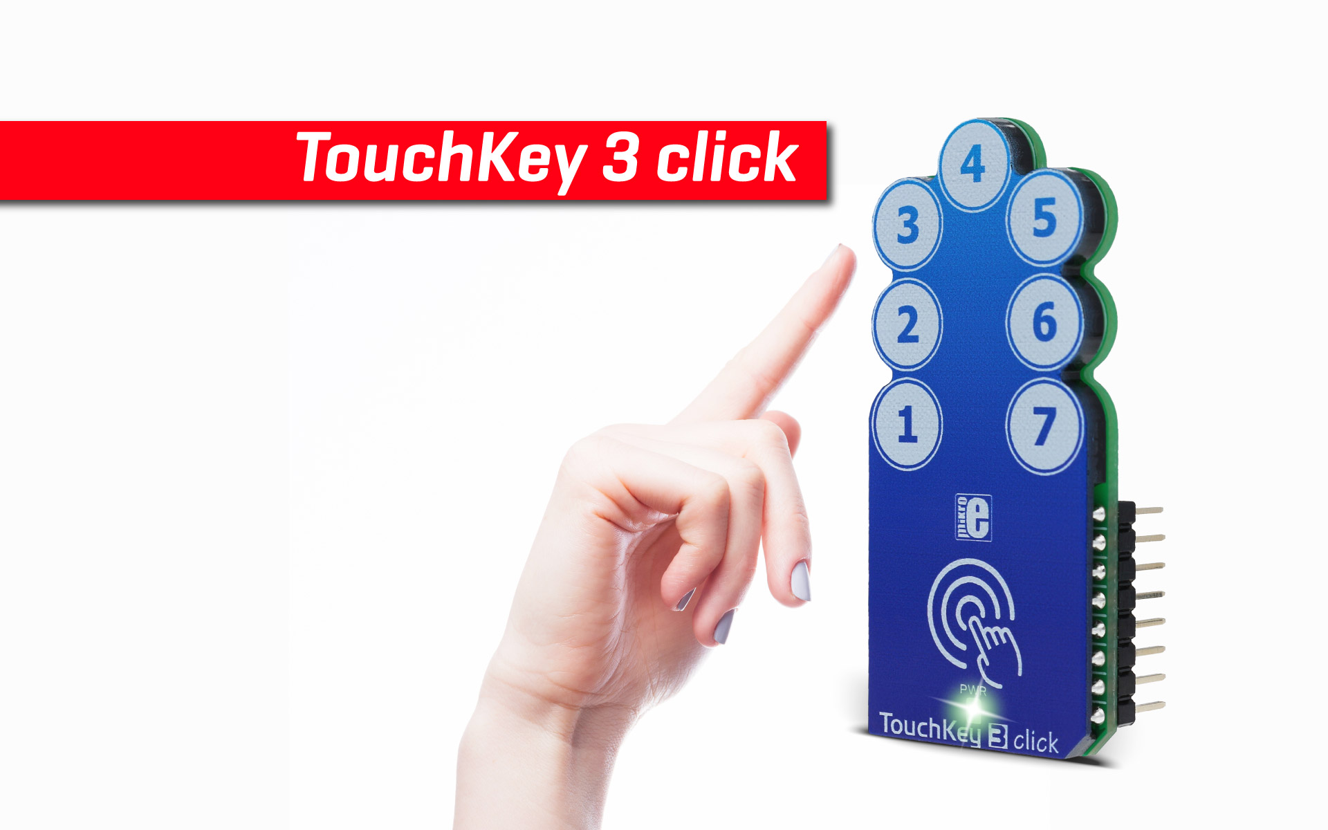 TouchKey 3 click - advanced capacitive sensors - MIKROE