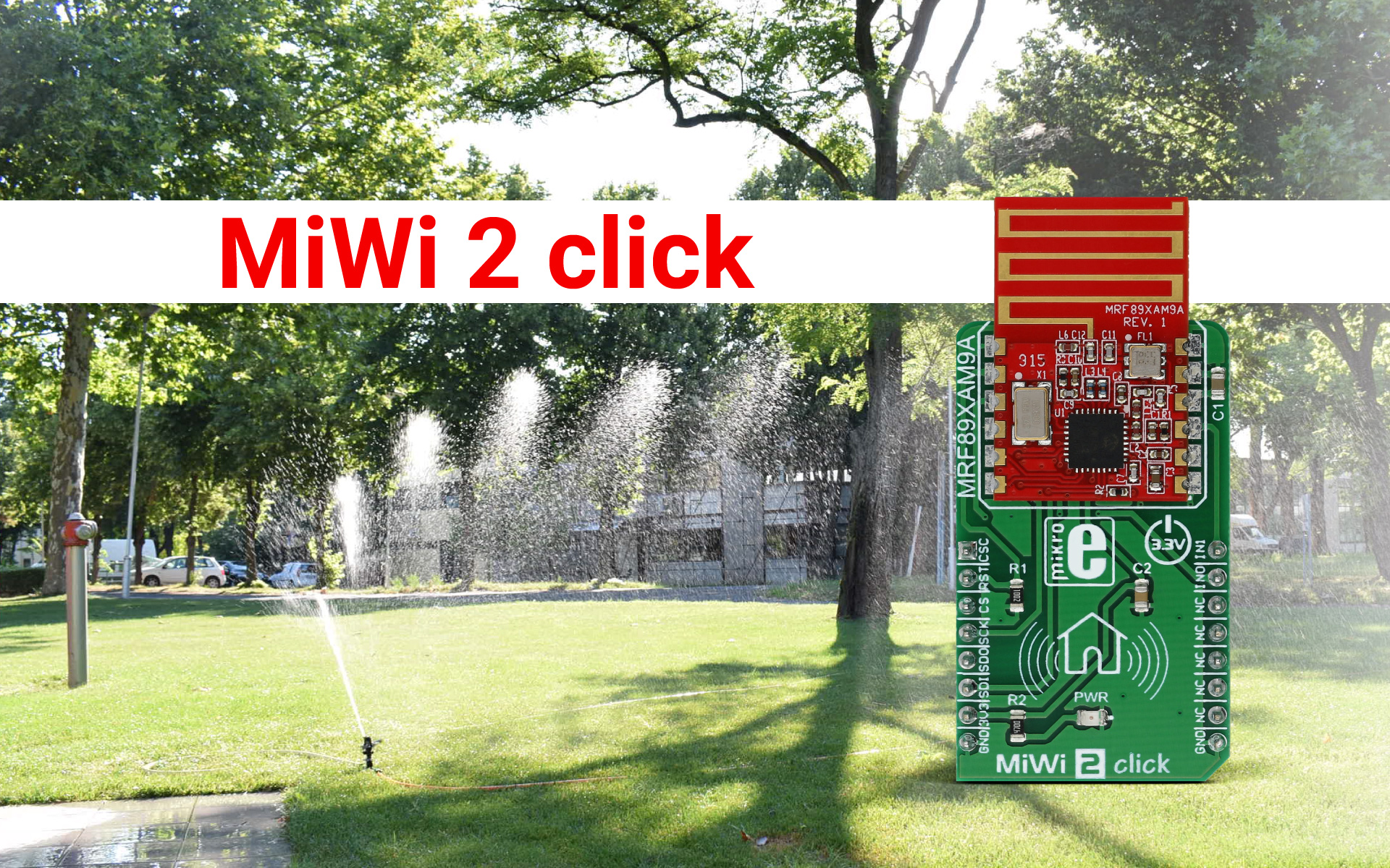 MiWi 2 click - exceptional reception sensitivity radio transceiver - MIKROE