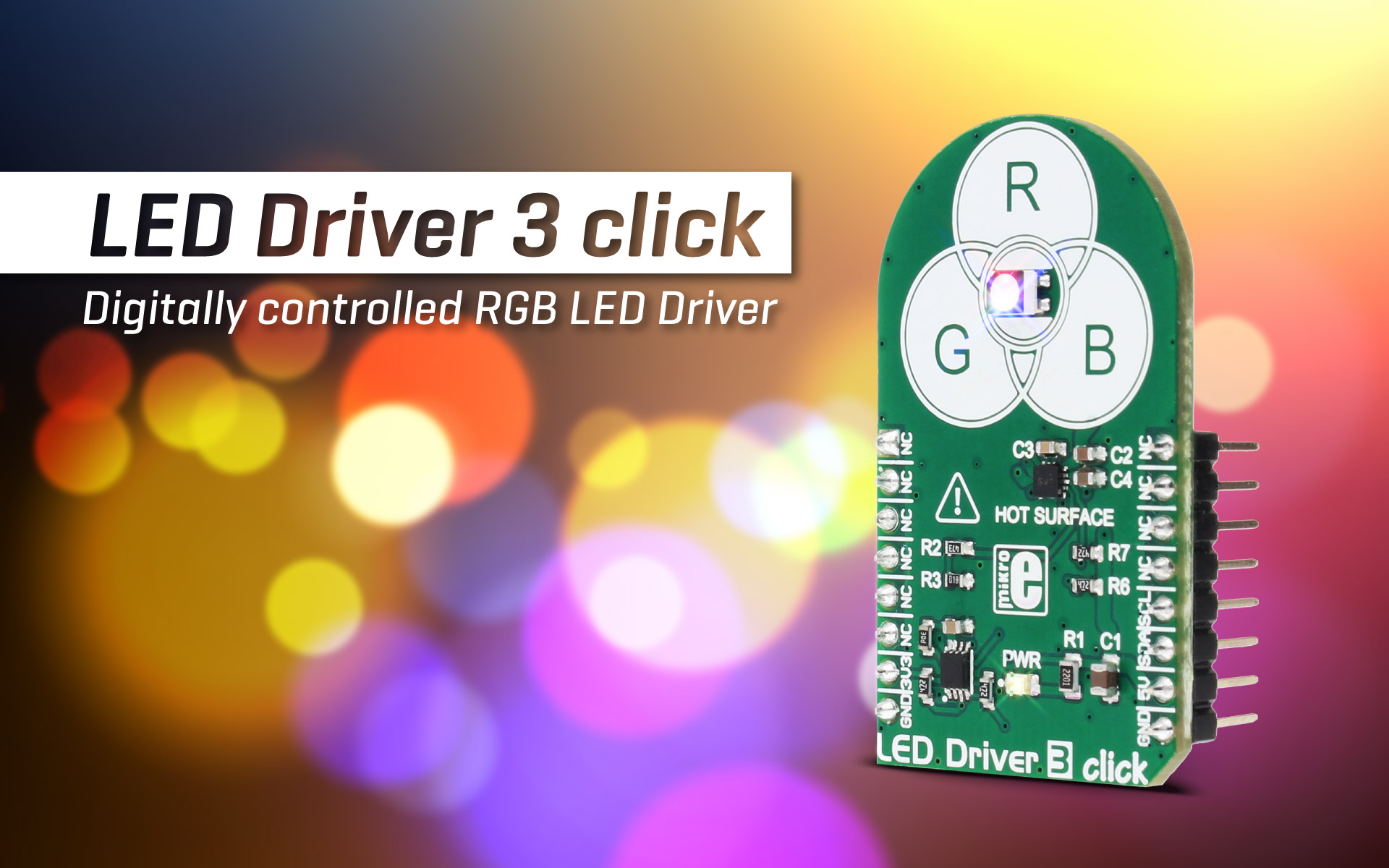 LED Driver 3 Click: Efficient RGB Lighting Control