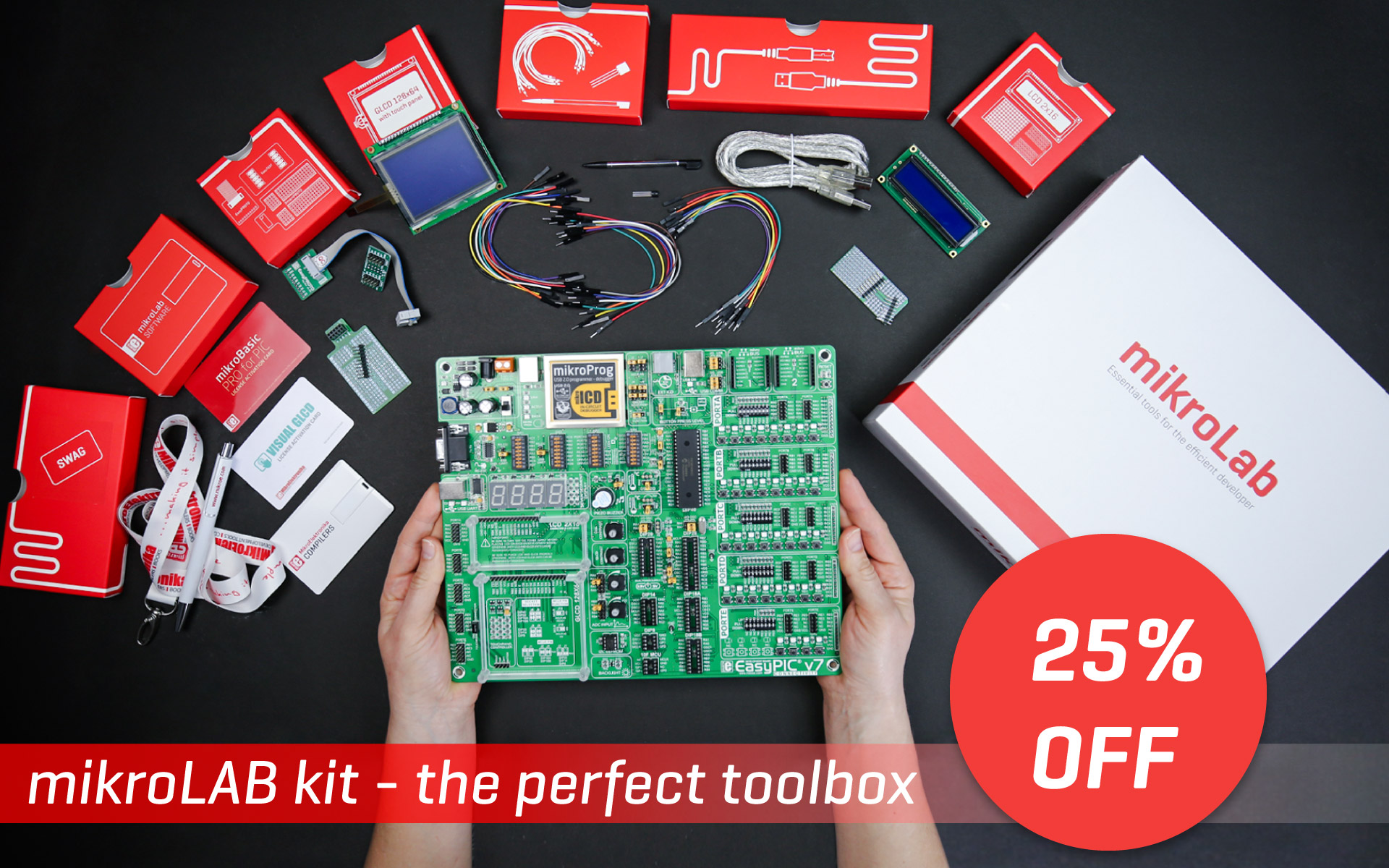 Complete development set - mikroLAB kits are 25% OFF!