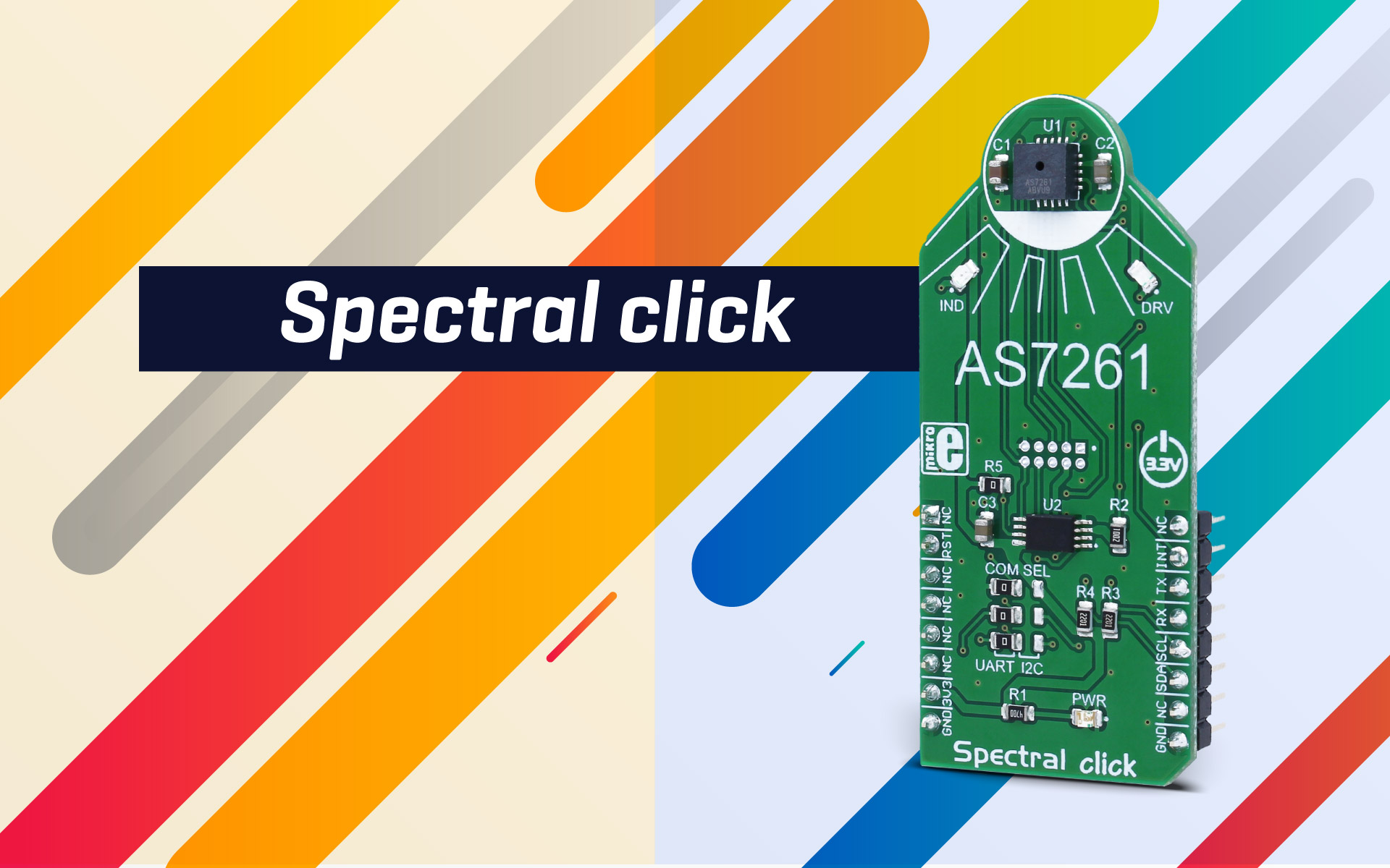 Spectral click - multispectral light sensing device - MIKROE
