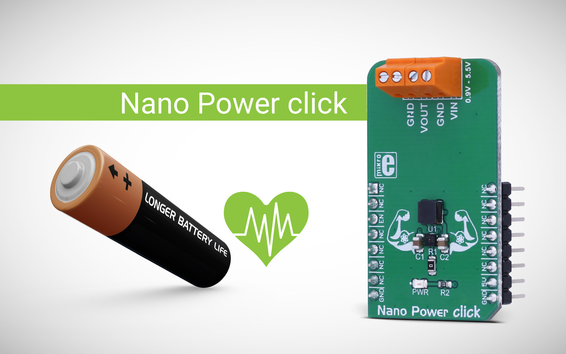 Low power is not a struggle - Nano Power click - MIKROE