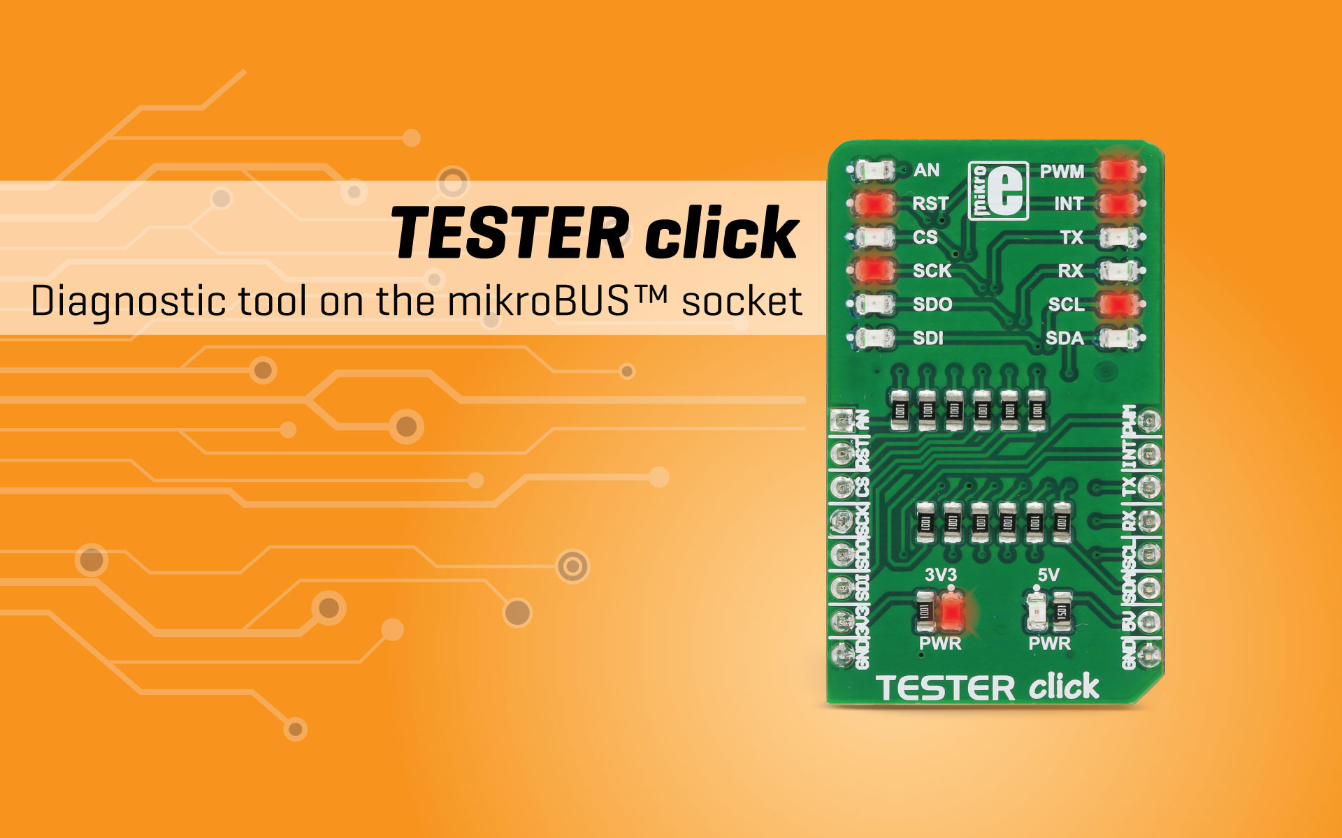 Tester Click | Diagnostic Tool on the mikroBUS™ Socket - MikroE