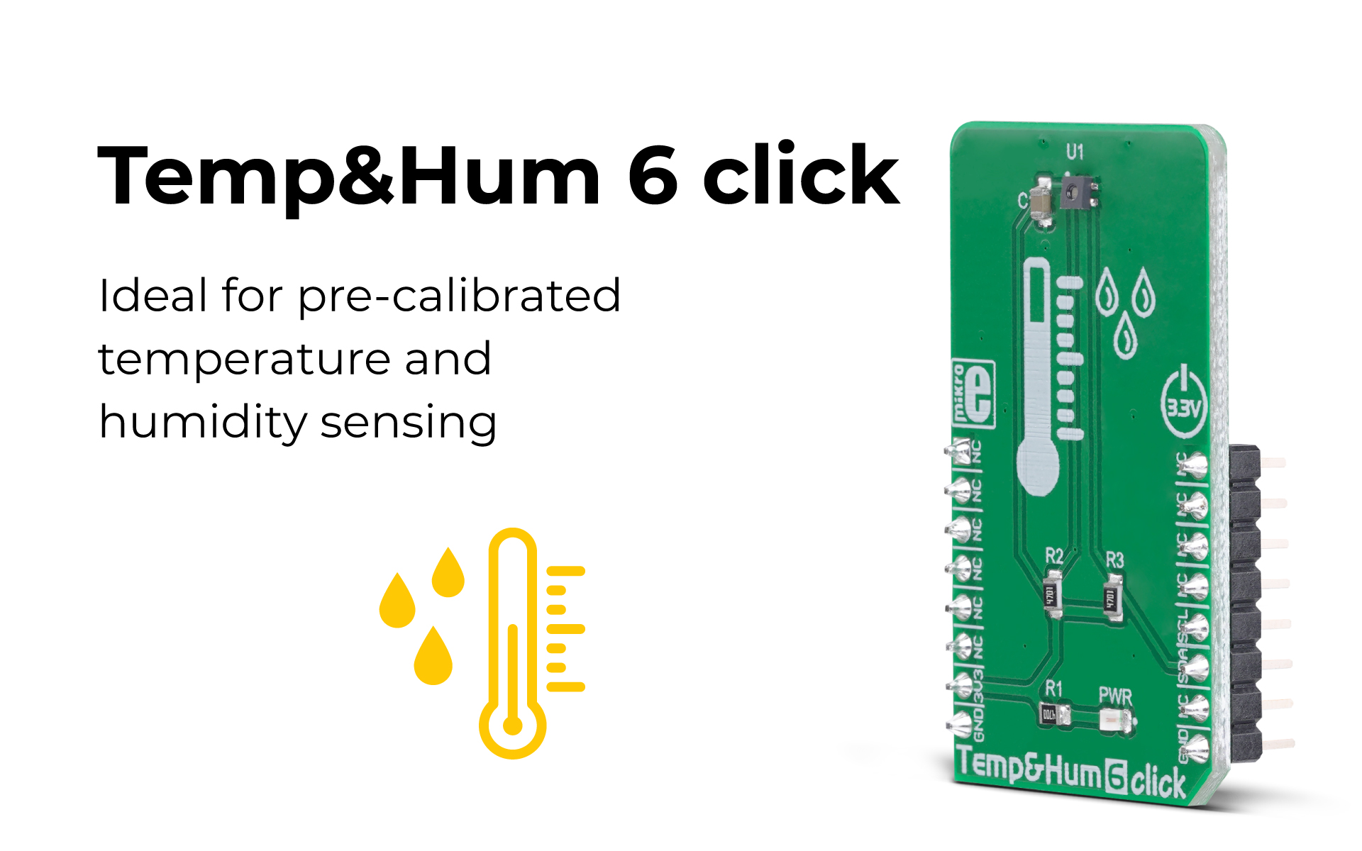 Temp&Hum 6 click – smart temperature and humidity sensing - MIKROE