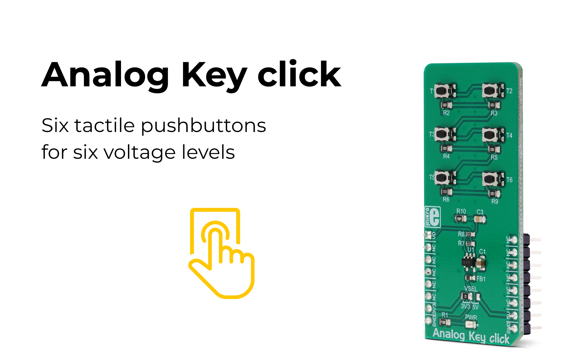 Develop your own alarm system with the Analog Key click - MIKROE