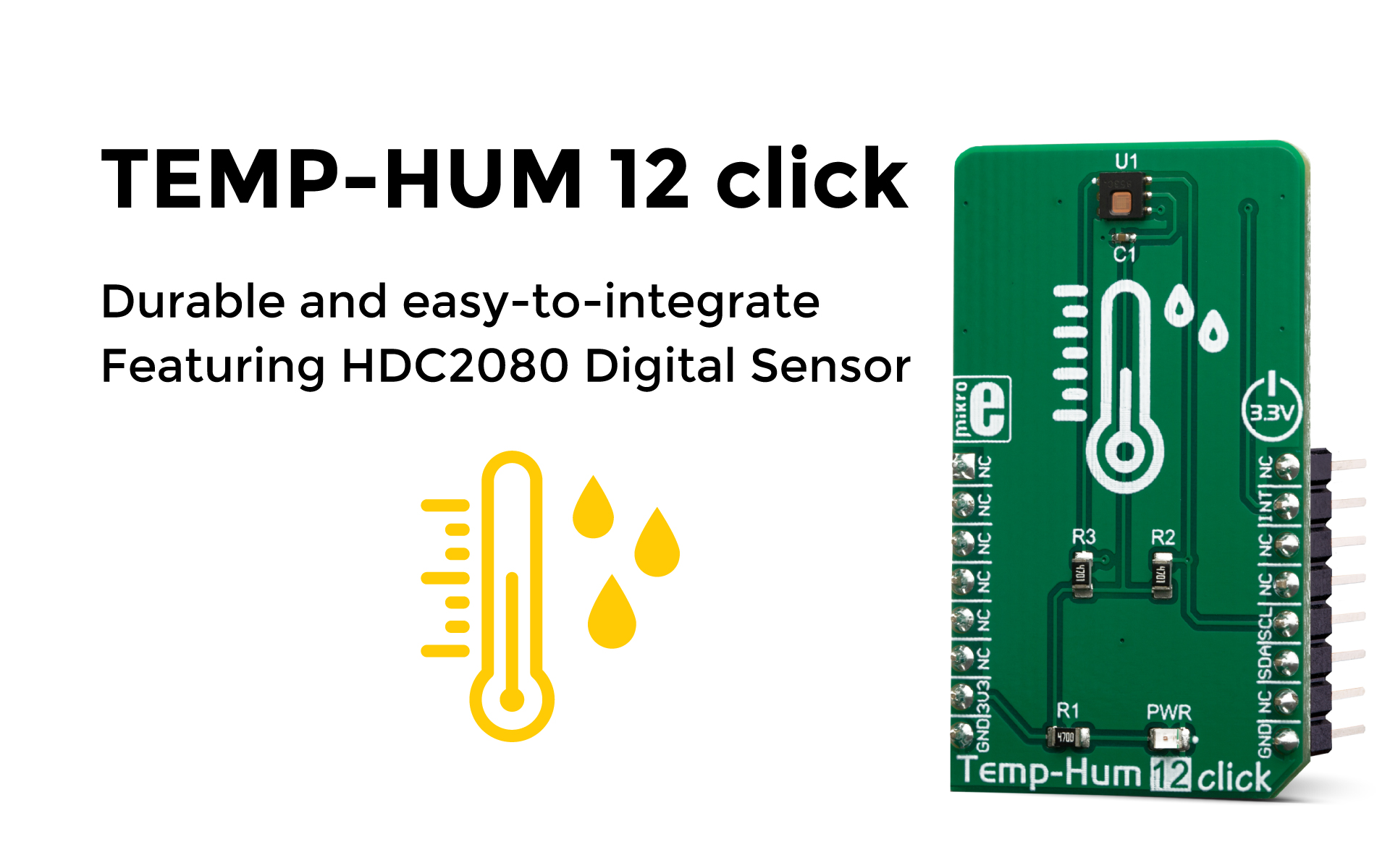 Temp&Hum 12 click – smart environmental temperature and humidity sensor ...