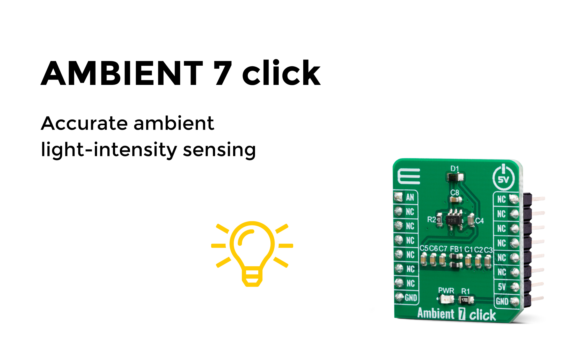 Accurate ambient light-intensity sensing - MIKROE