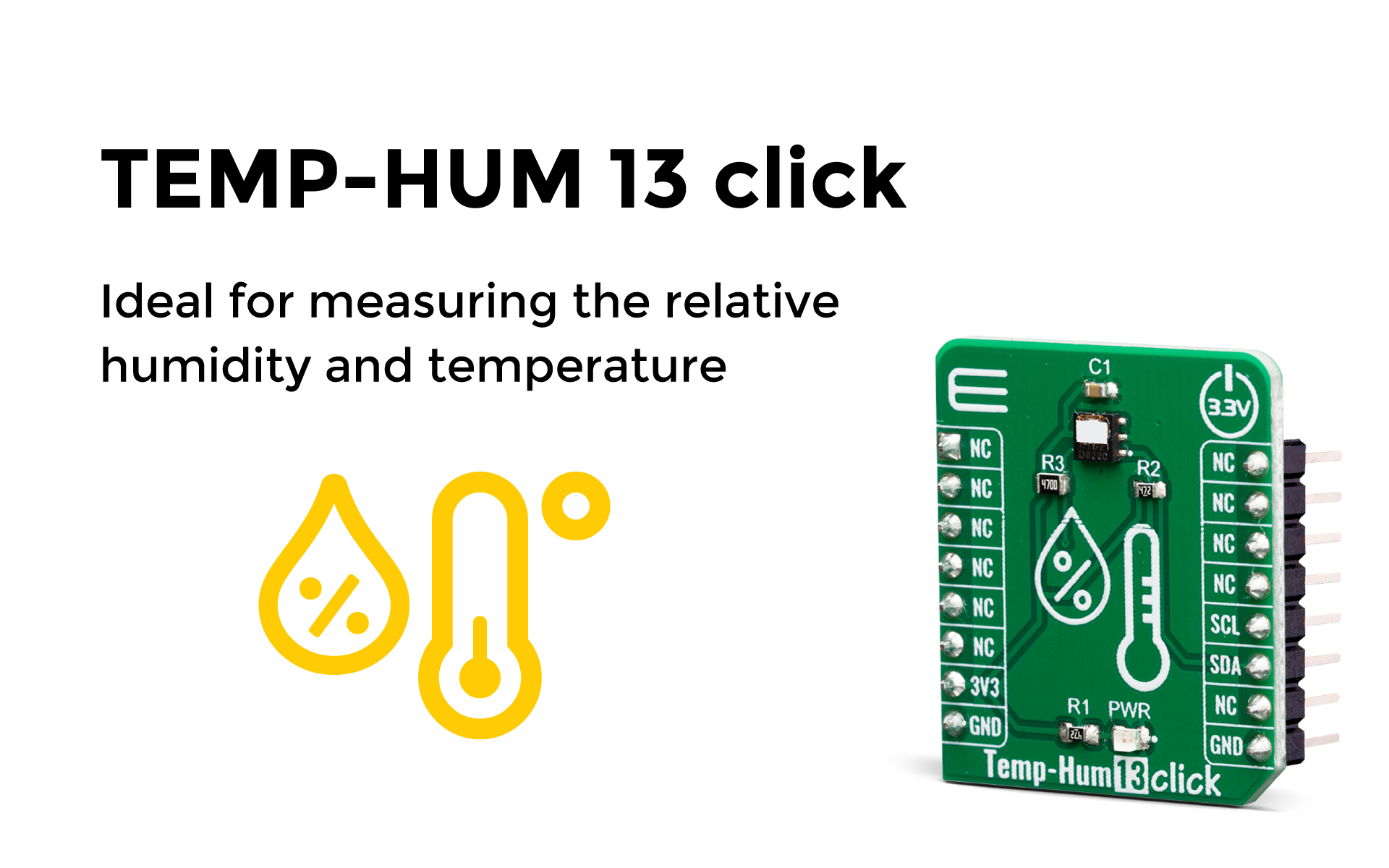 Measuring Relative Humidity and Temperature | Temp&Hum 13 Click