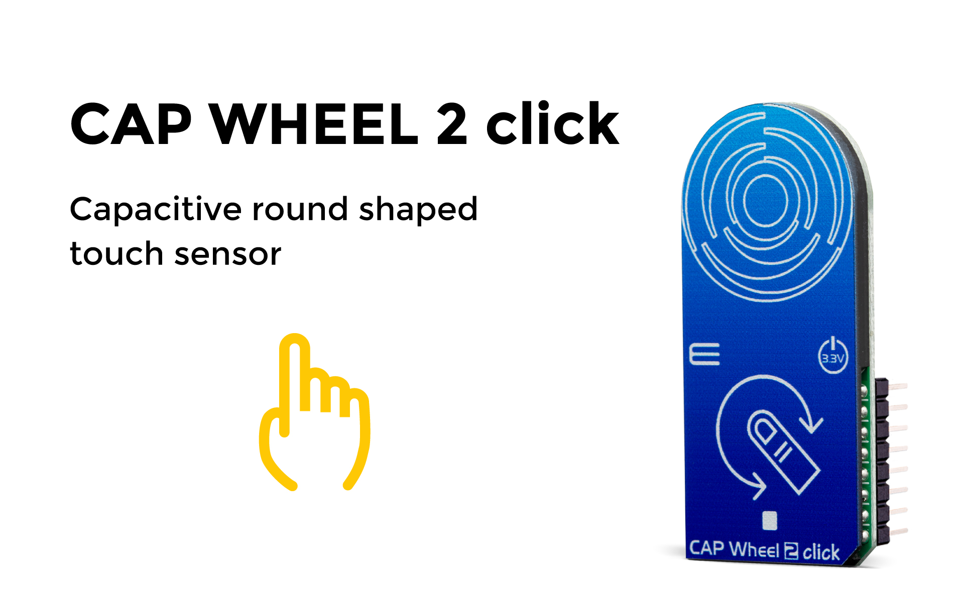Capacitive round shaped touch sensor CAP Wheel 2