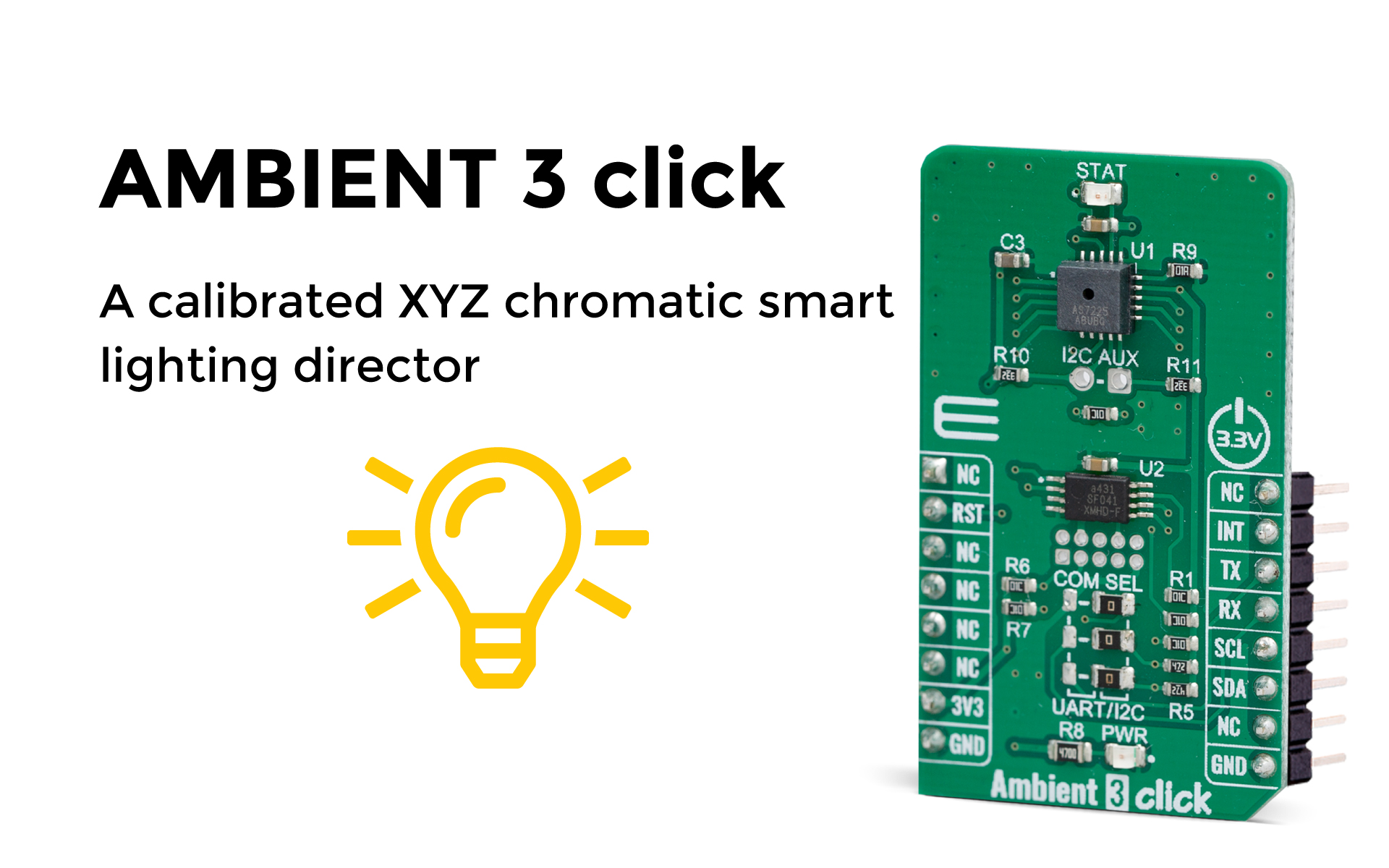 A calibrated XYZ chromatic smart lighting director, providing the ...