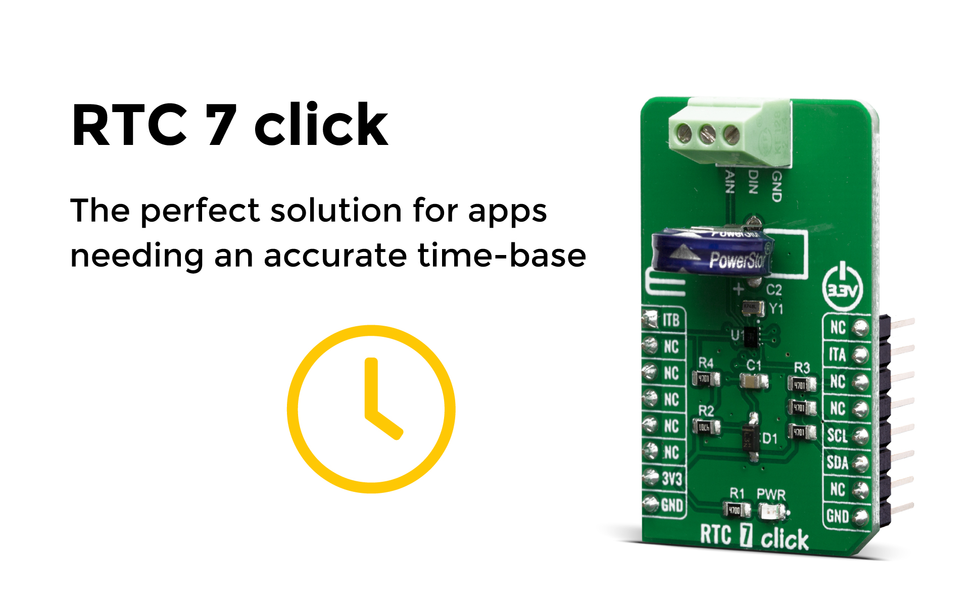 The perfect solution for apps needing an accurate time-base - MIKROE