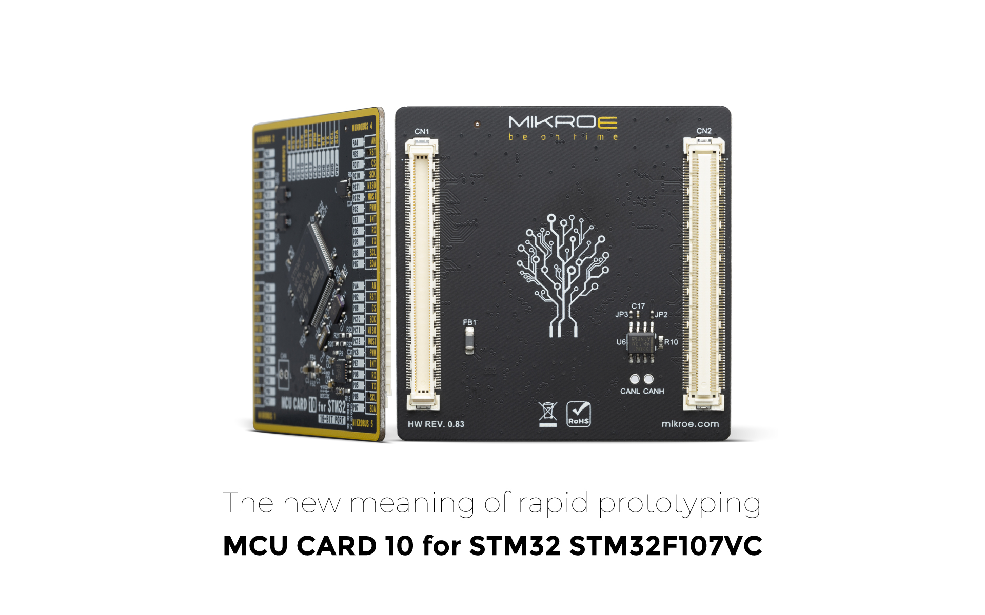 Mcu Card 10 For Stm32 Is Equipped With The Stm32f107vc Microcontroller