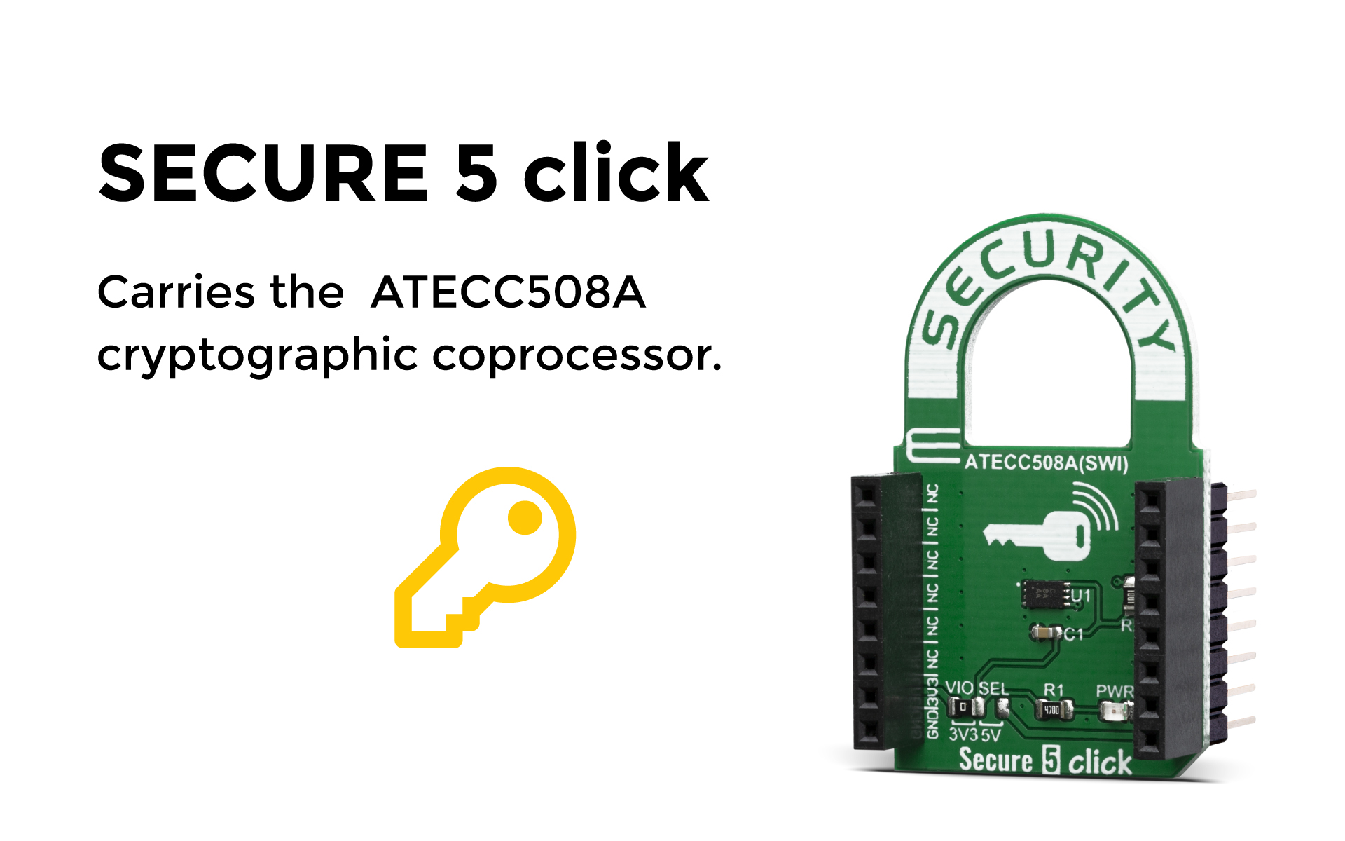 Secure 5 Click based on a secure CryptoAuthentication™ device - MIKROE