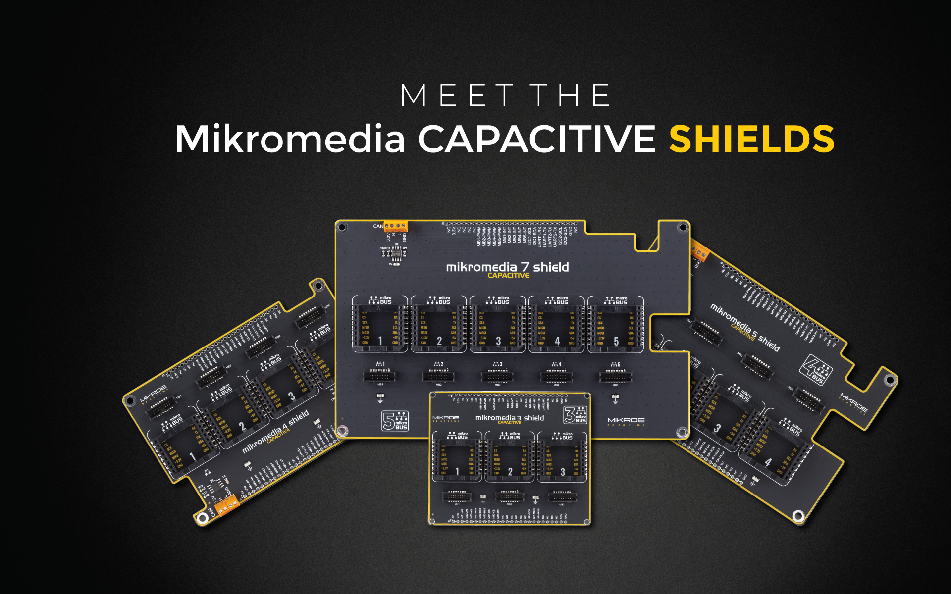 Mikromedia Capacitive Shields | Mikroe