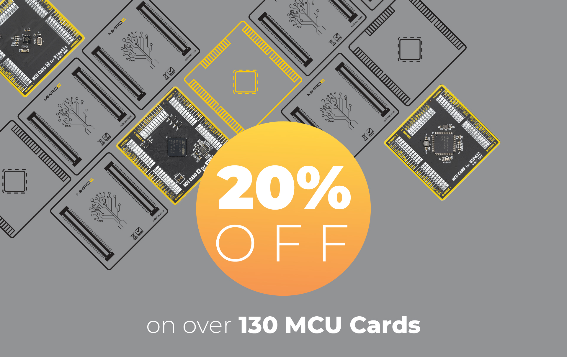 20% off on all MCU Cards | Mikroe Blog