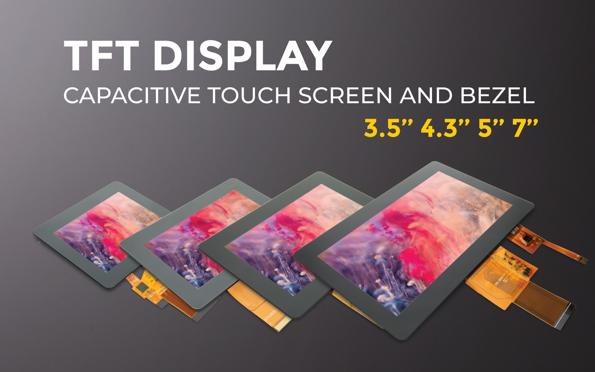 TFT Color Display with Touch Screen and Bezel