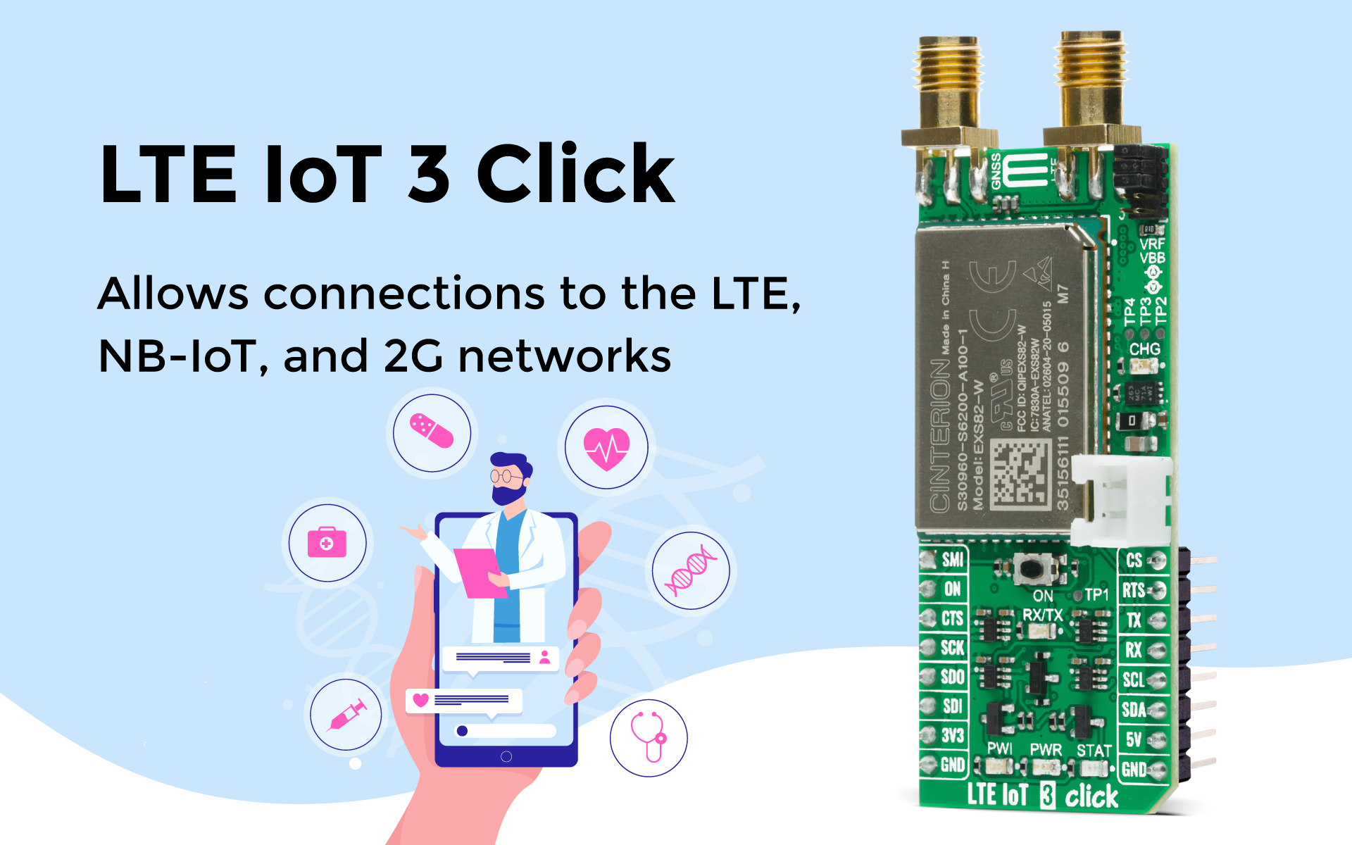LTE IoT 3 Click: Reliable Cellular Connectivity for IoT Applications
