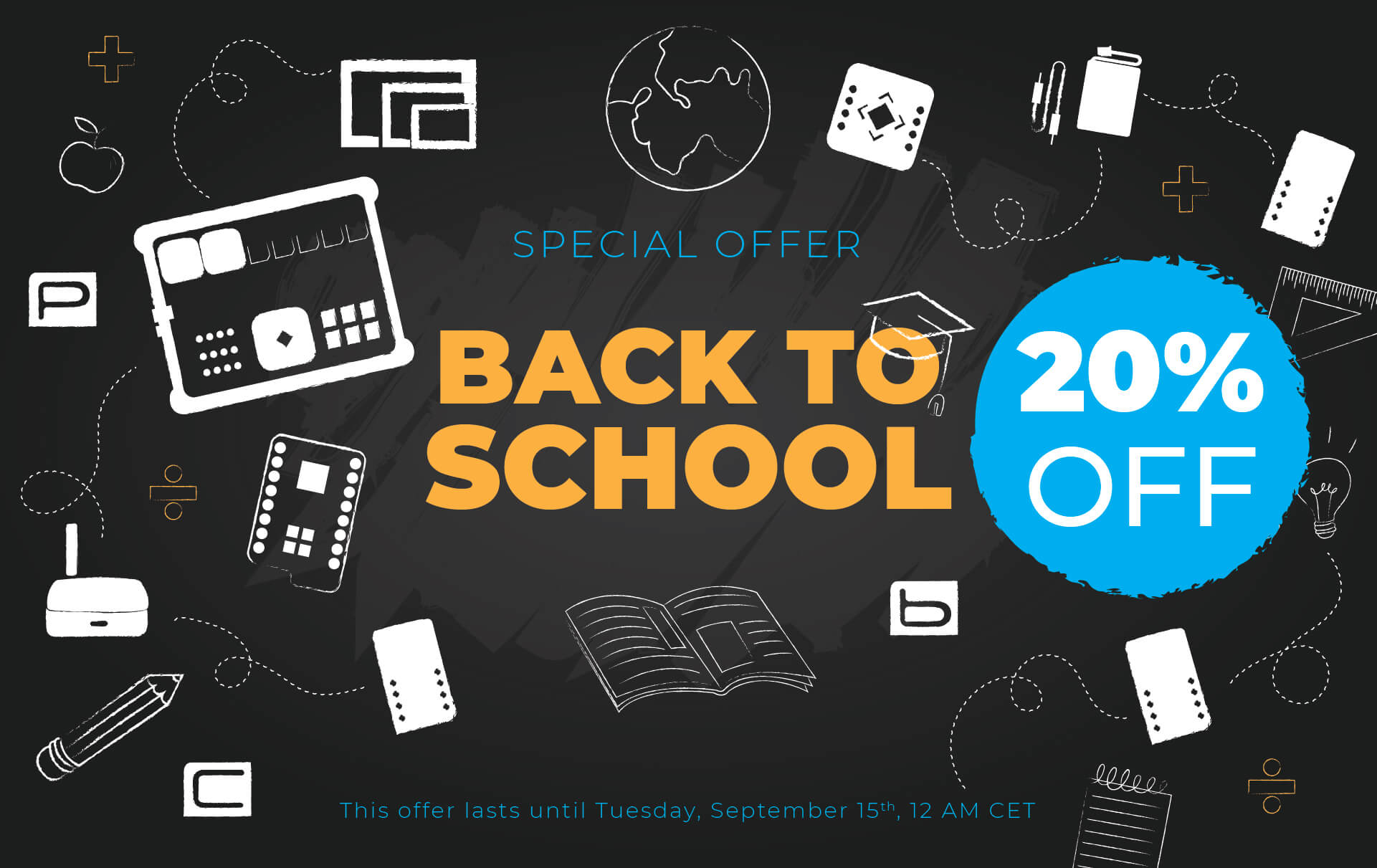 Kickstart your school year with 20% discount