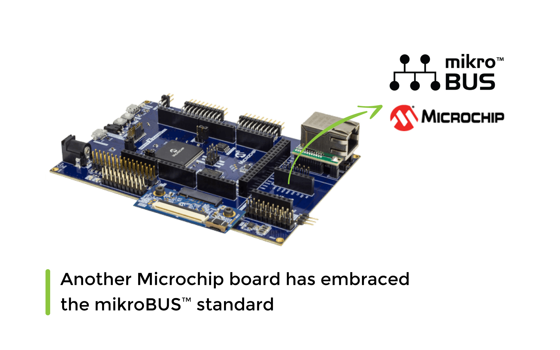 ATSAME70-XULT Development board from Microchip has embraced the mikroBUS™ standard