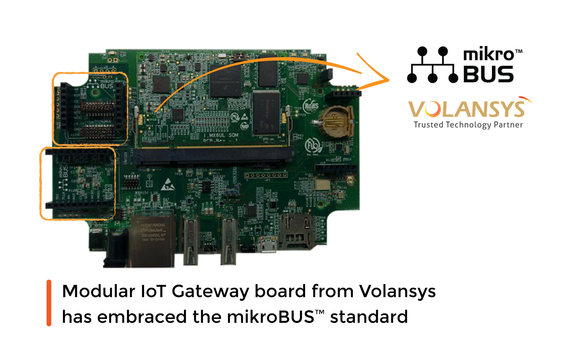 Modular IoT Gateway board from Volansys has embraced the mikroBUS ...