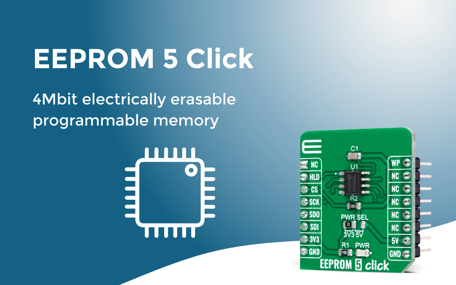 EEPROM 5 Click – High-Endurance EEPROM for Data Retention