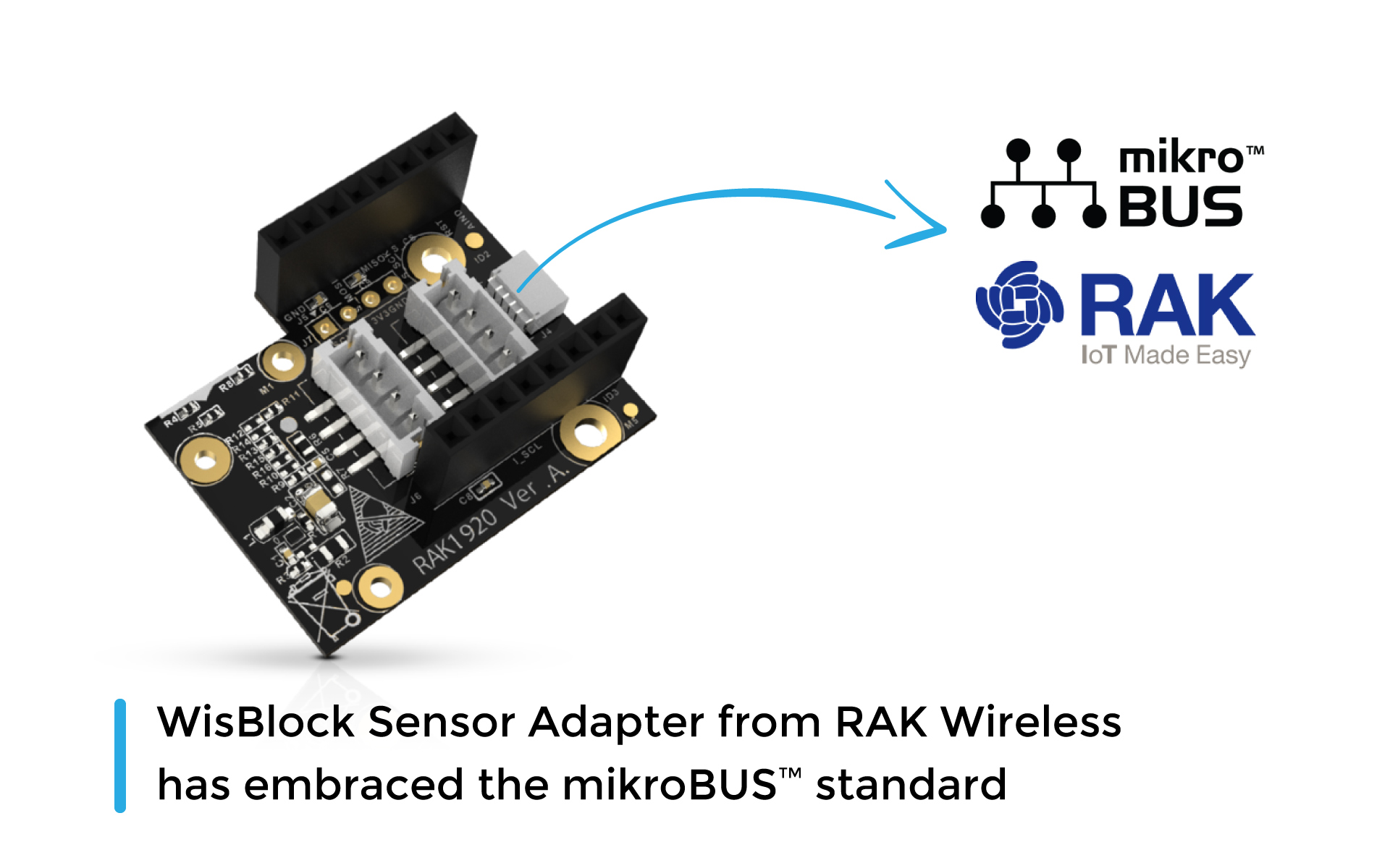 WisBlock Sensor Adapter from RAK Wireless has embraced the mikroBUS ...