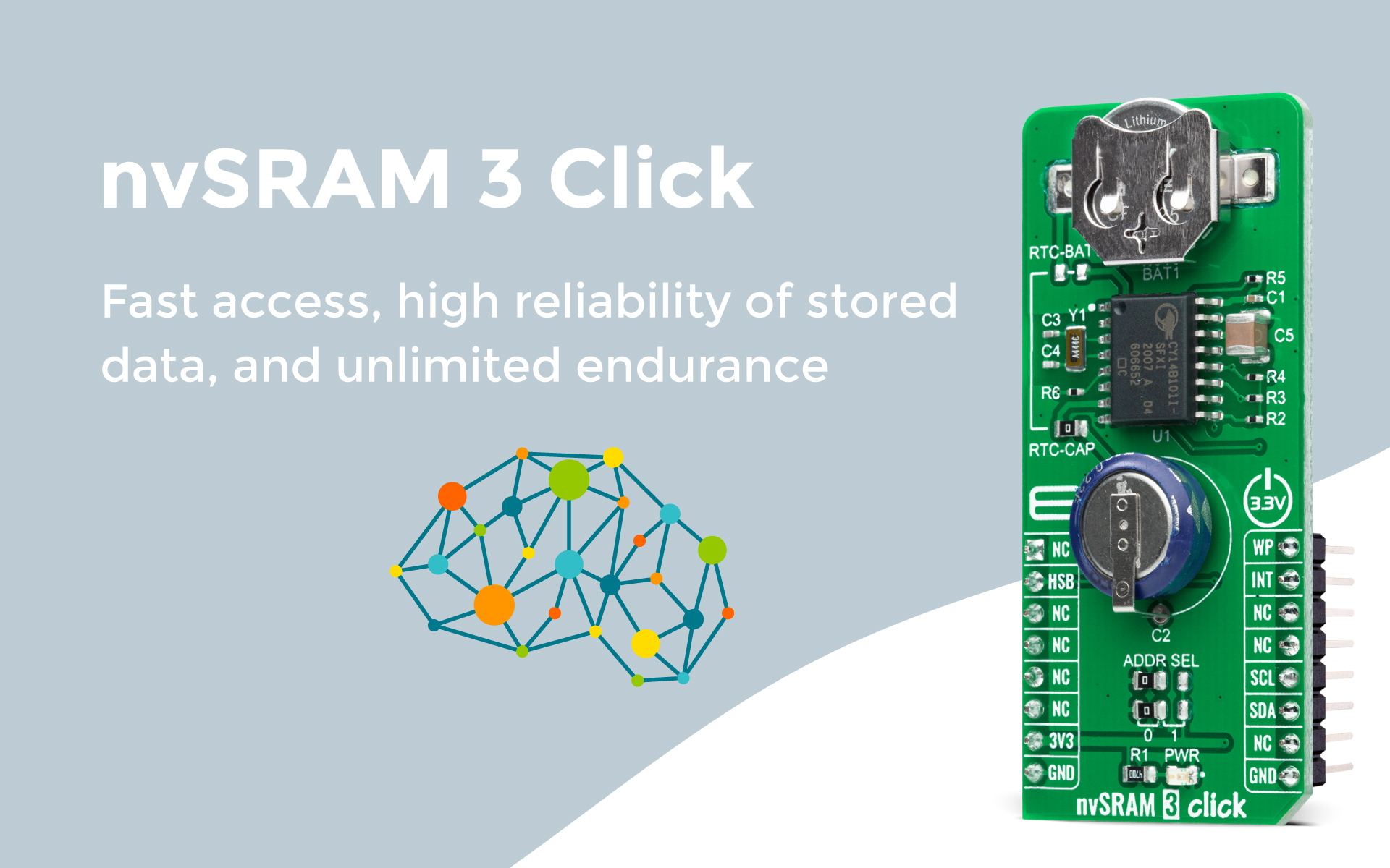 nvSRAM 3 Click: Instant Data Safety for Embedded Applications