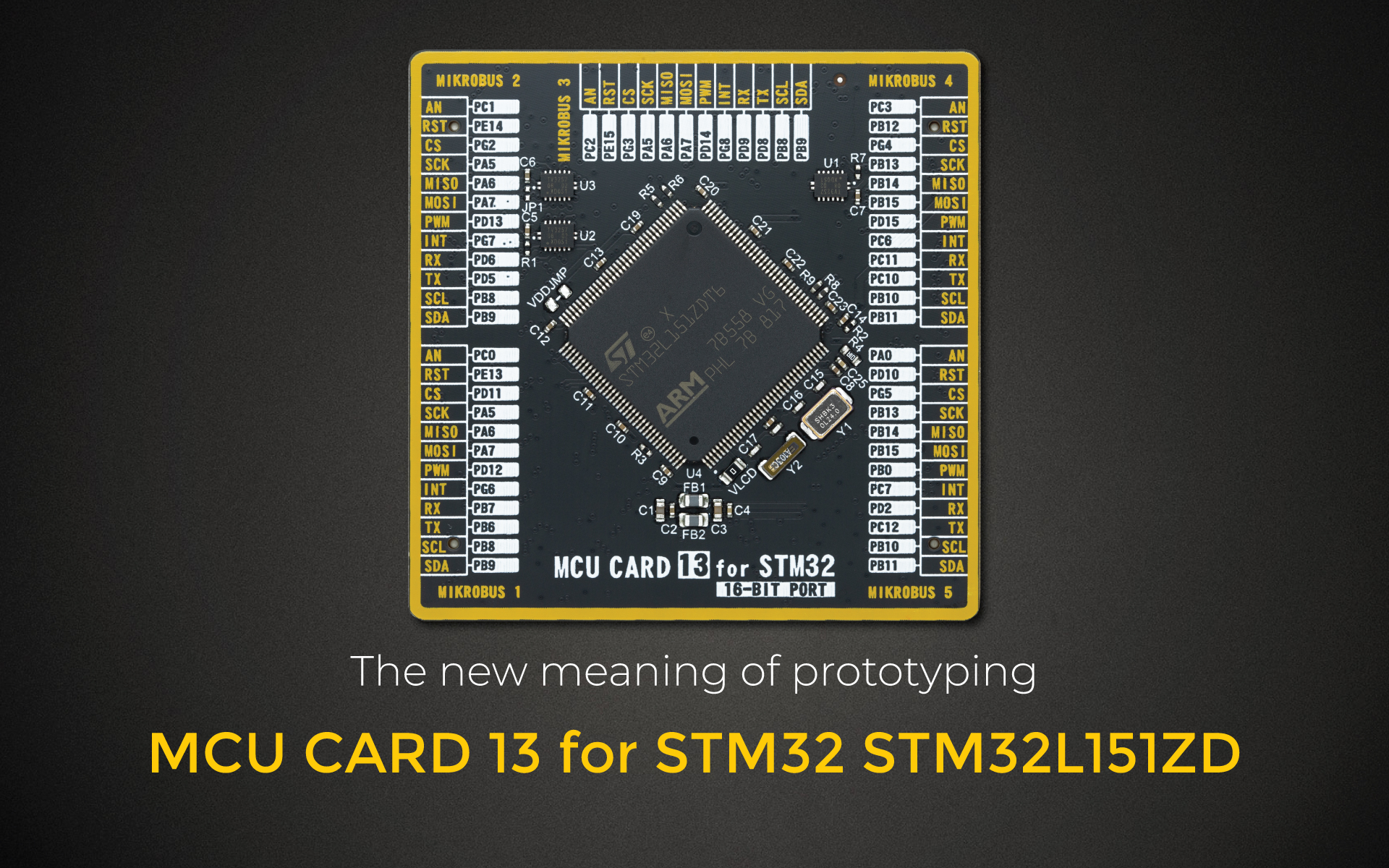 MCU CARD 13 FOR STM32 STM32L151ZD | Blog
