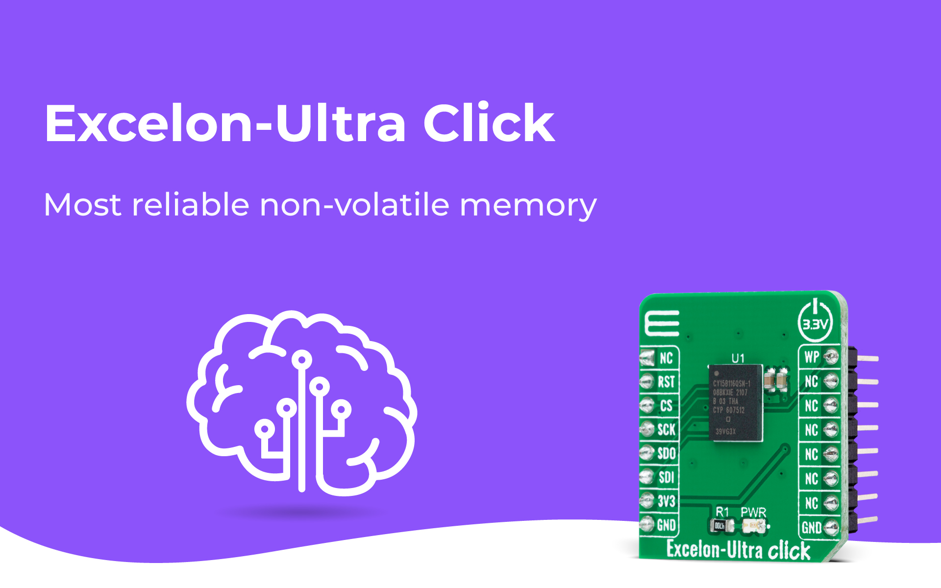 Excelon-Ultra Click: High-Speed Non-Volatile Memory for Embedded Systems