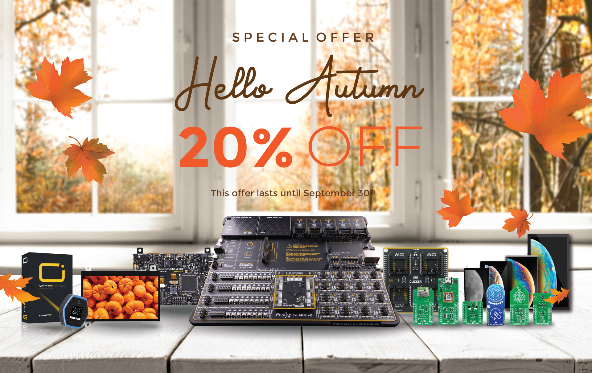 “Fall” into Autumn with 20% OFF :)