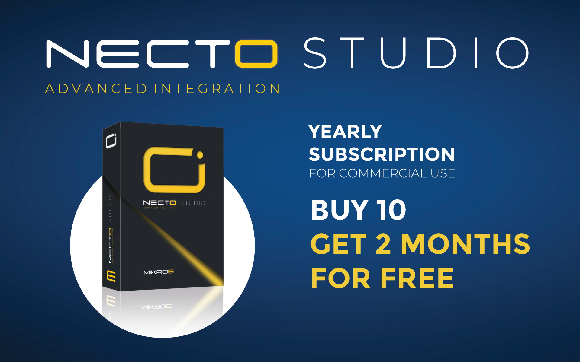 Yearly Subscription for NECTO Studio - MIKROE