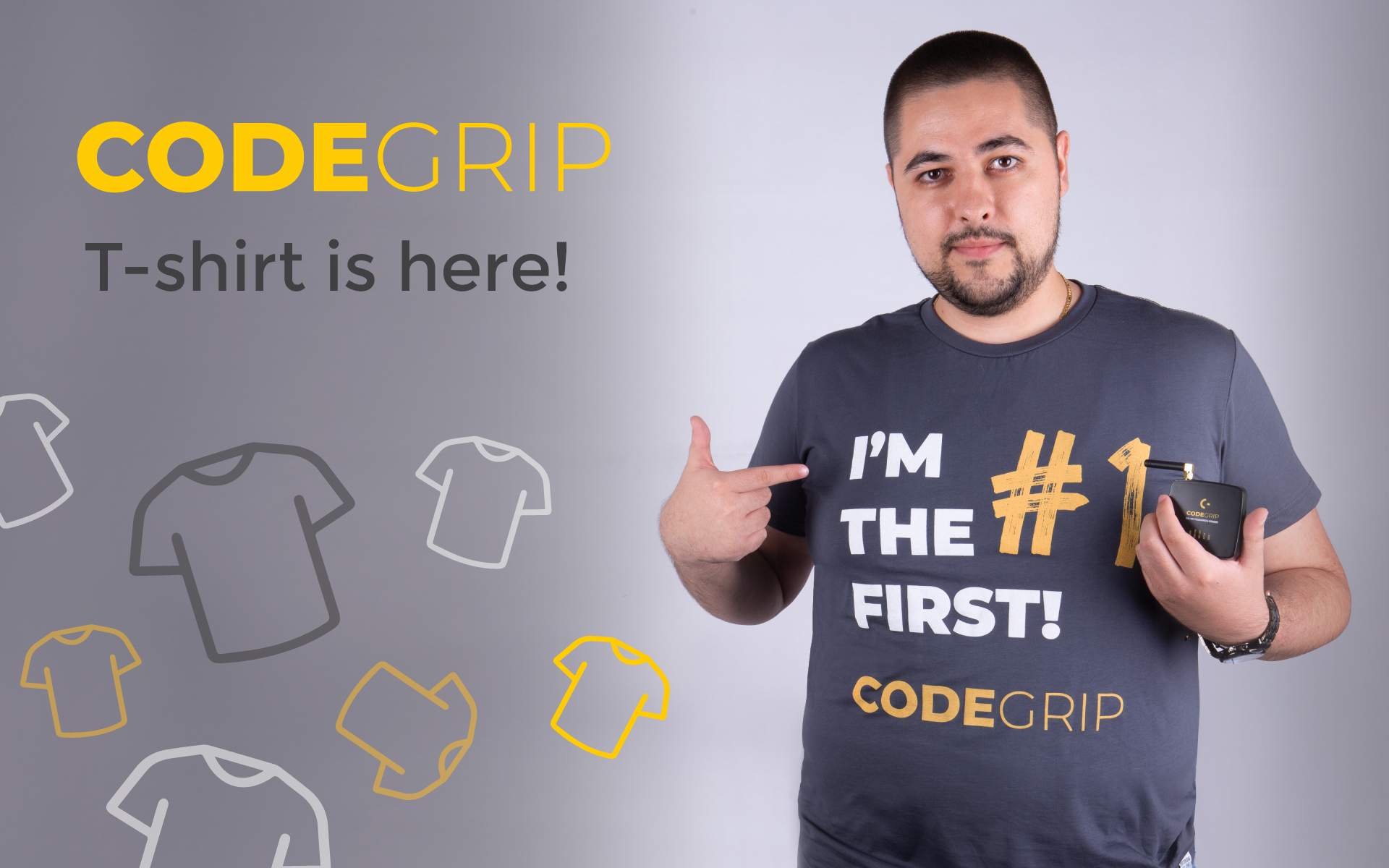 CODEGRIP T-shirt is here! - MIKROE