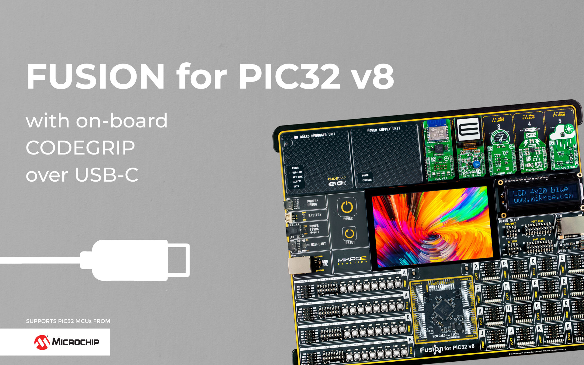 Fusion for PIC32 with on-board CODEGRIP over USB-C | Blog