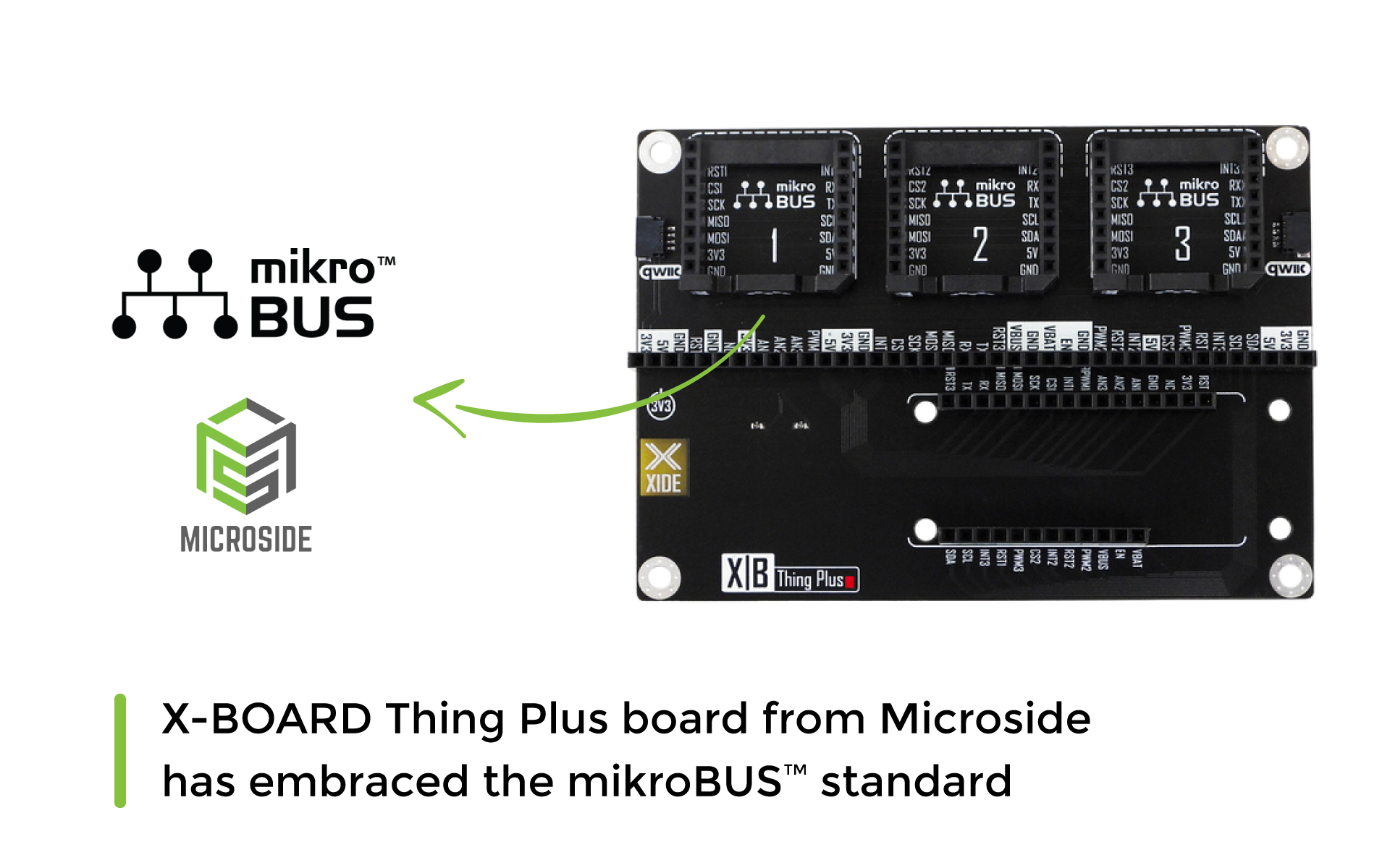 12th board from Microside with mikroBUS socket