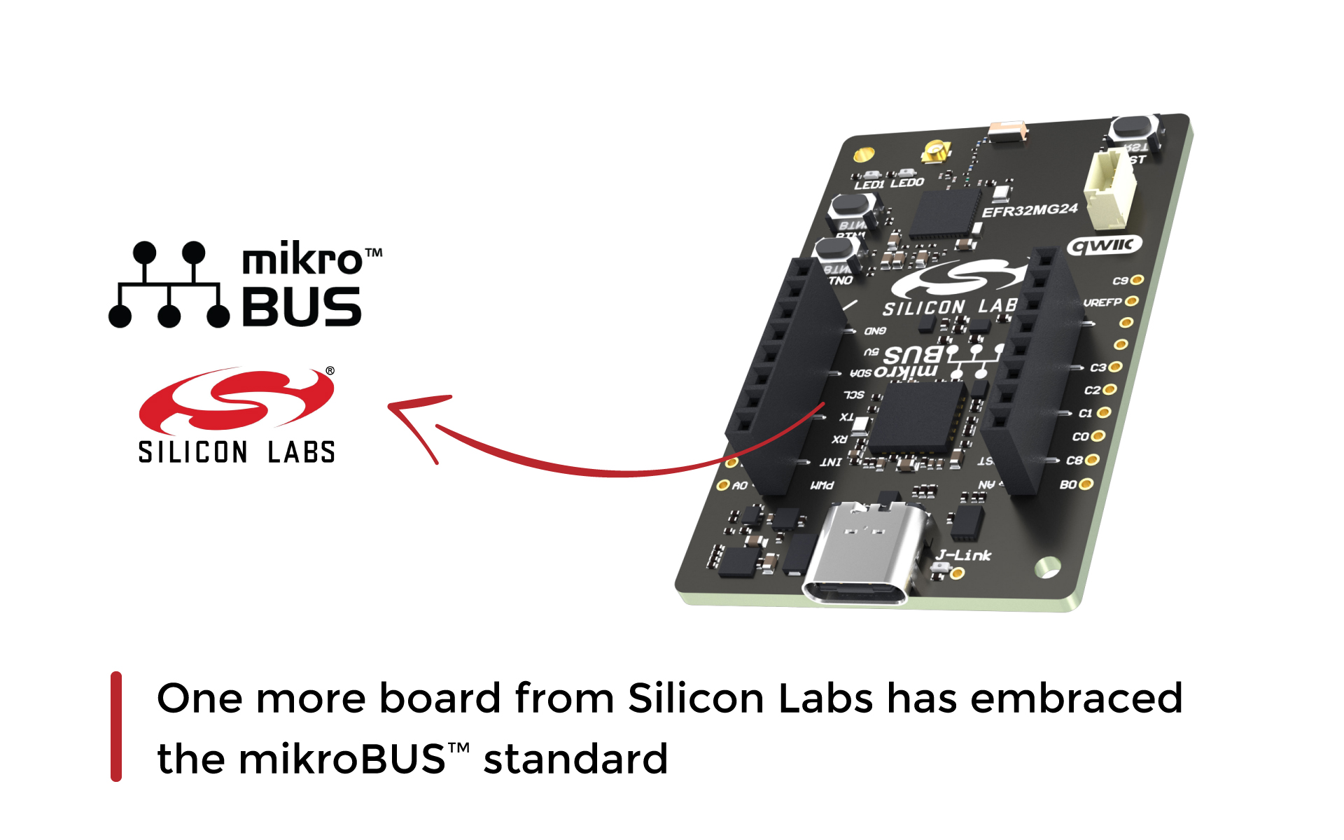 5th board from SiliconLabs with mikroBUS™