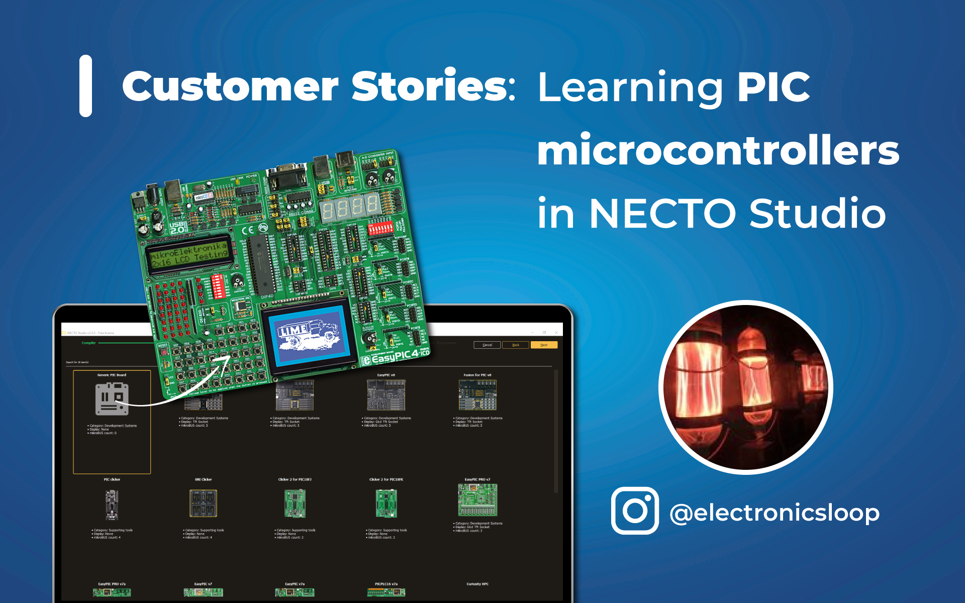 Customer Stories: Learn PIC microcontrollers with NECTO Studio