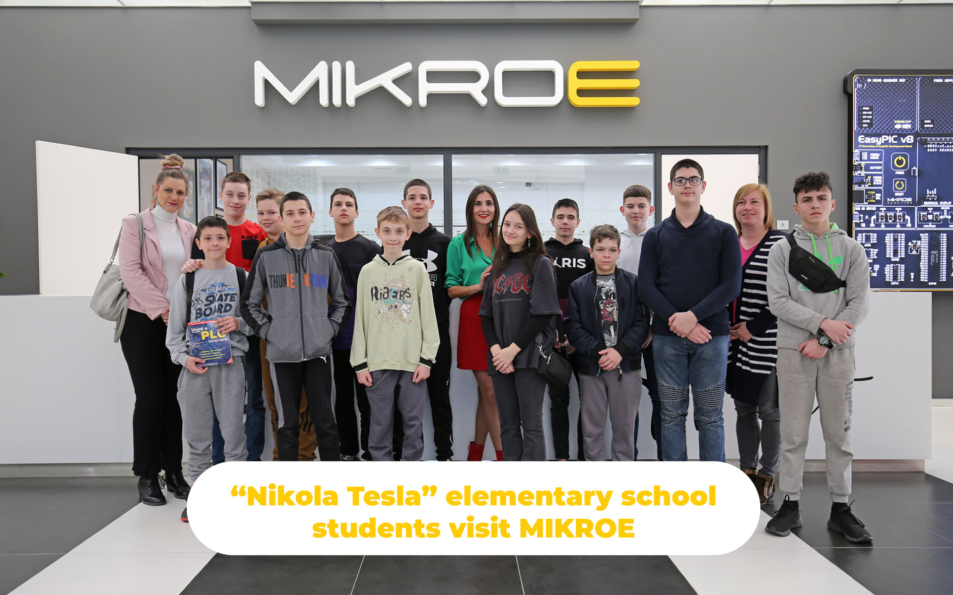 Nikola Tesla elementary school students visit MIKROE