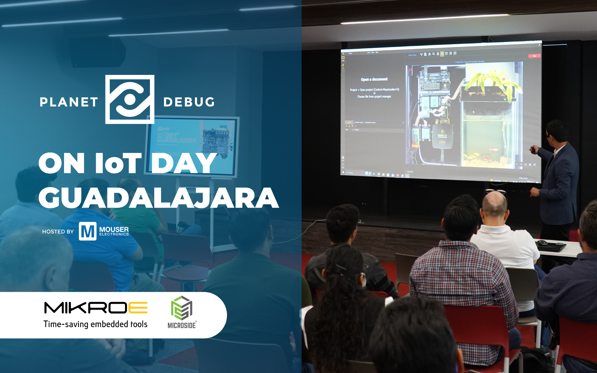 Planet Debug presentation on IoT Day Guadalajara - MIKROE