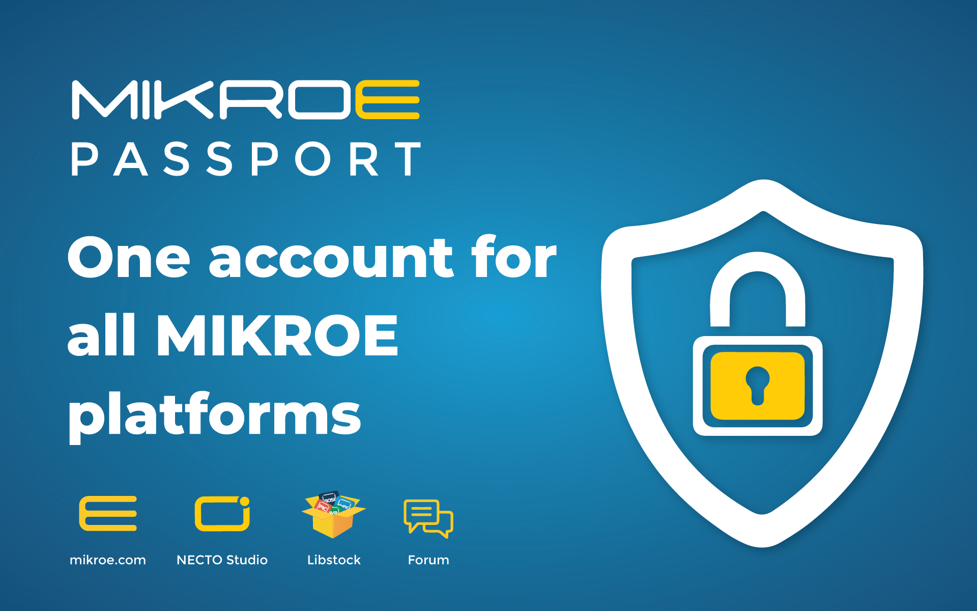 One User ID and password for ALL - MIKROE Passport