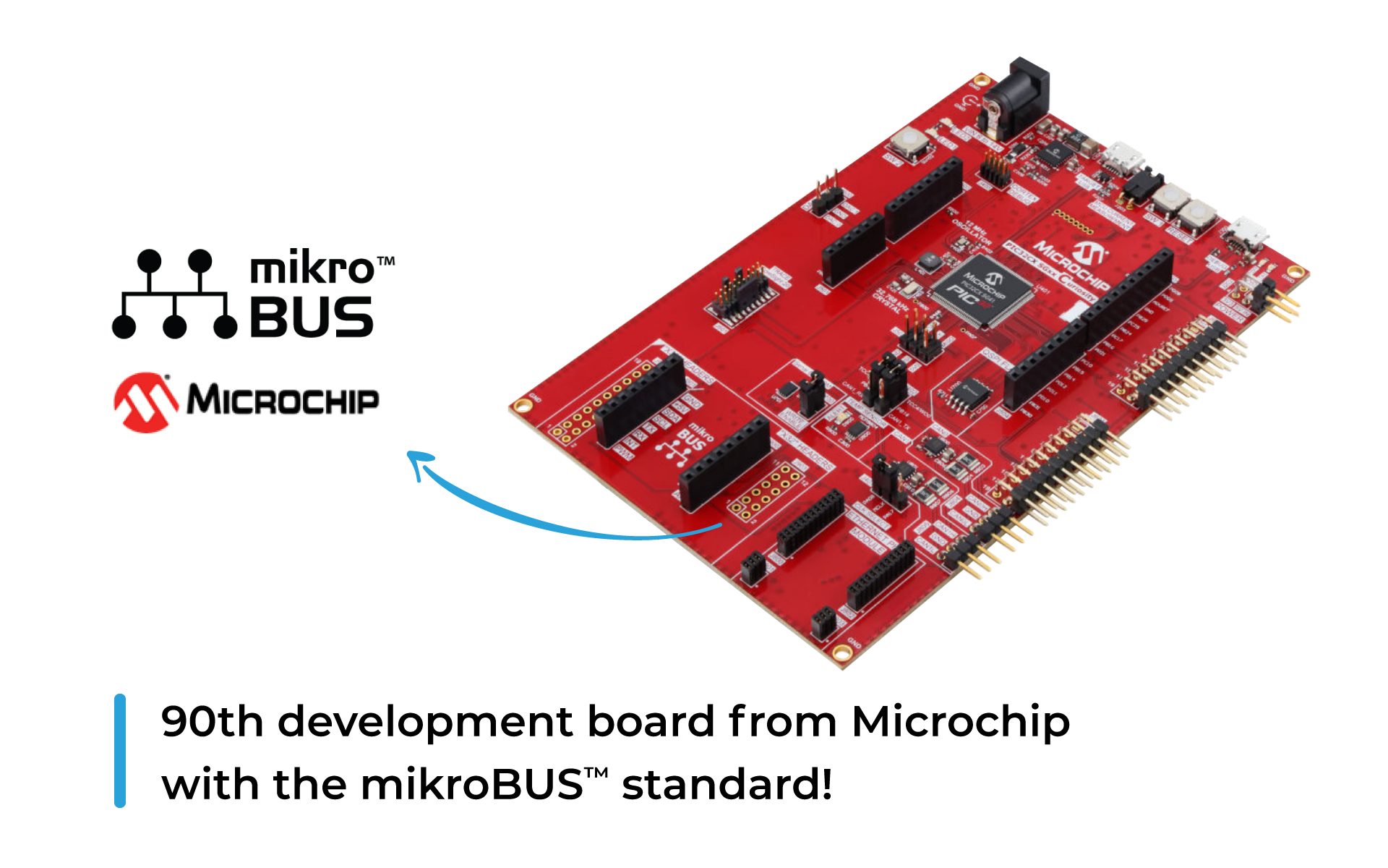 90th board from Microchip with mikroBUS