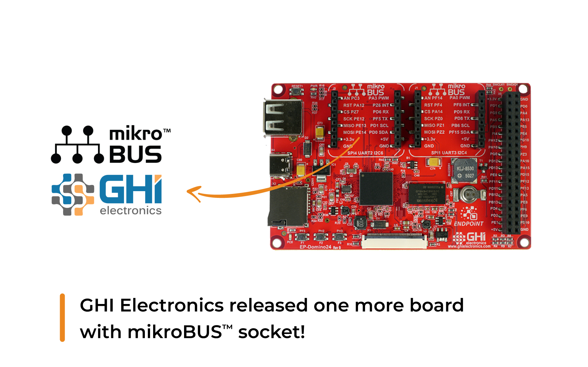 504th dev board with mikroBUS socket!