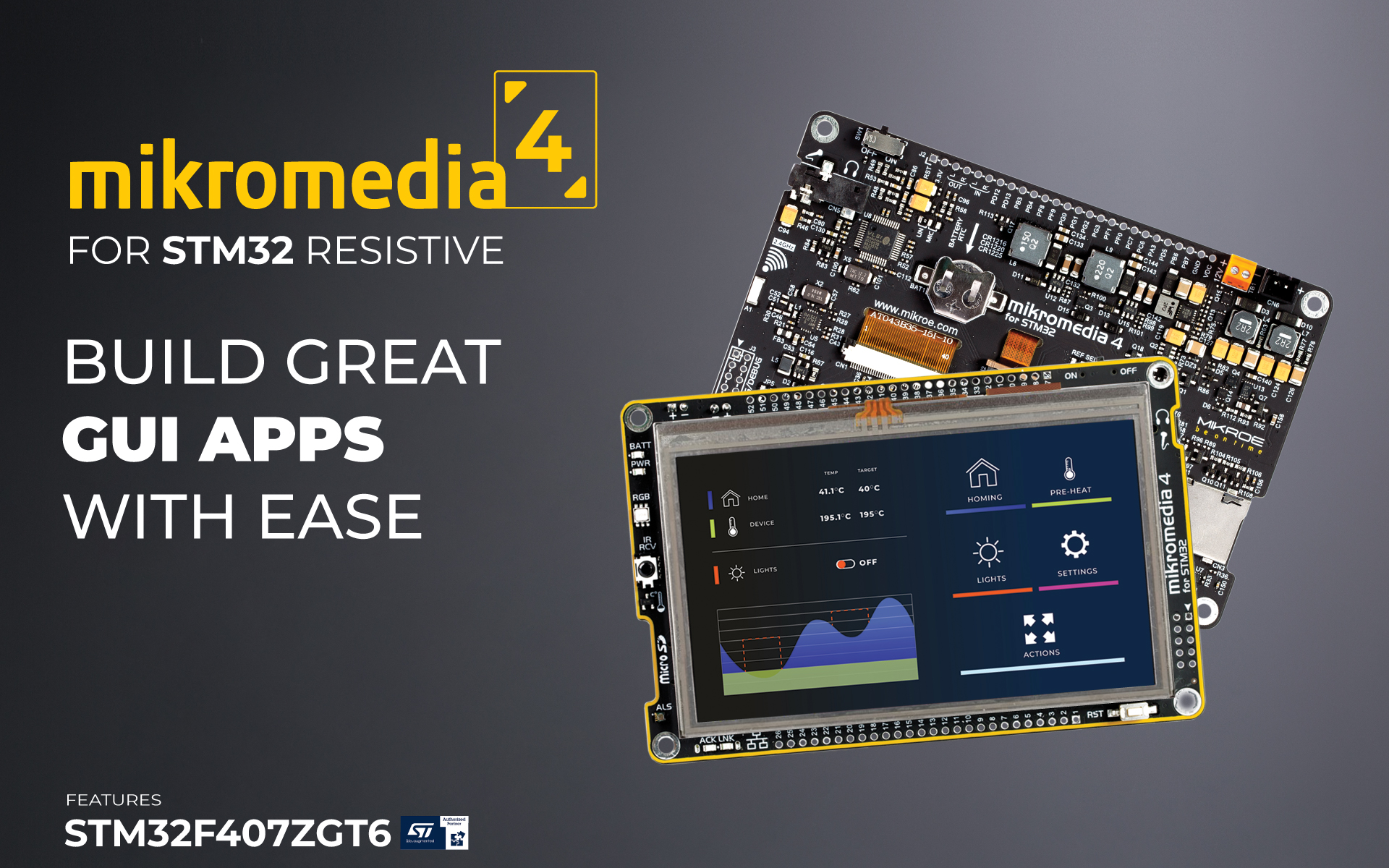 mikromedia 4 for STM32F4 Resistive | Blog
