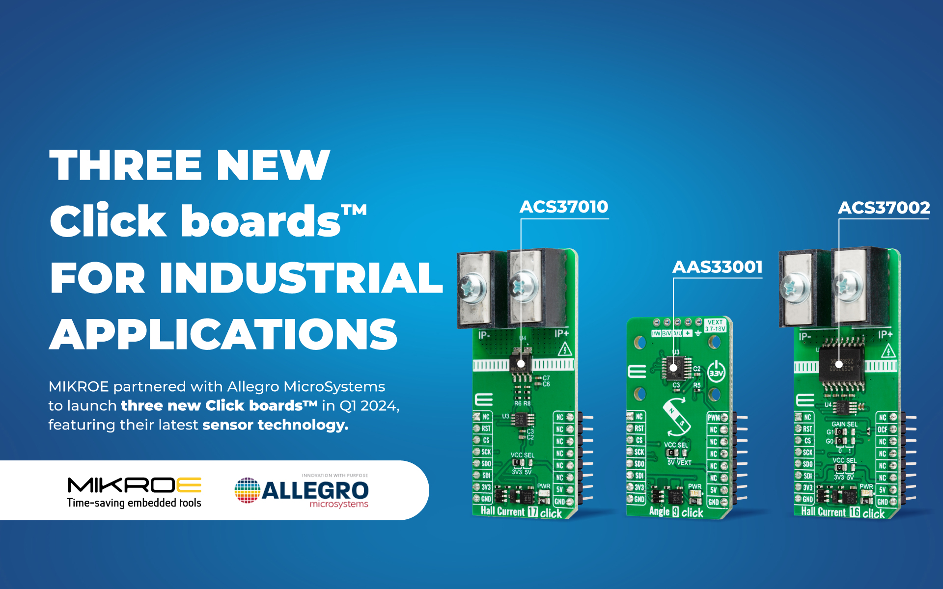 Three new Click boards incorporating Allegro’s technology in the last ...