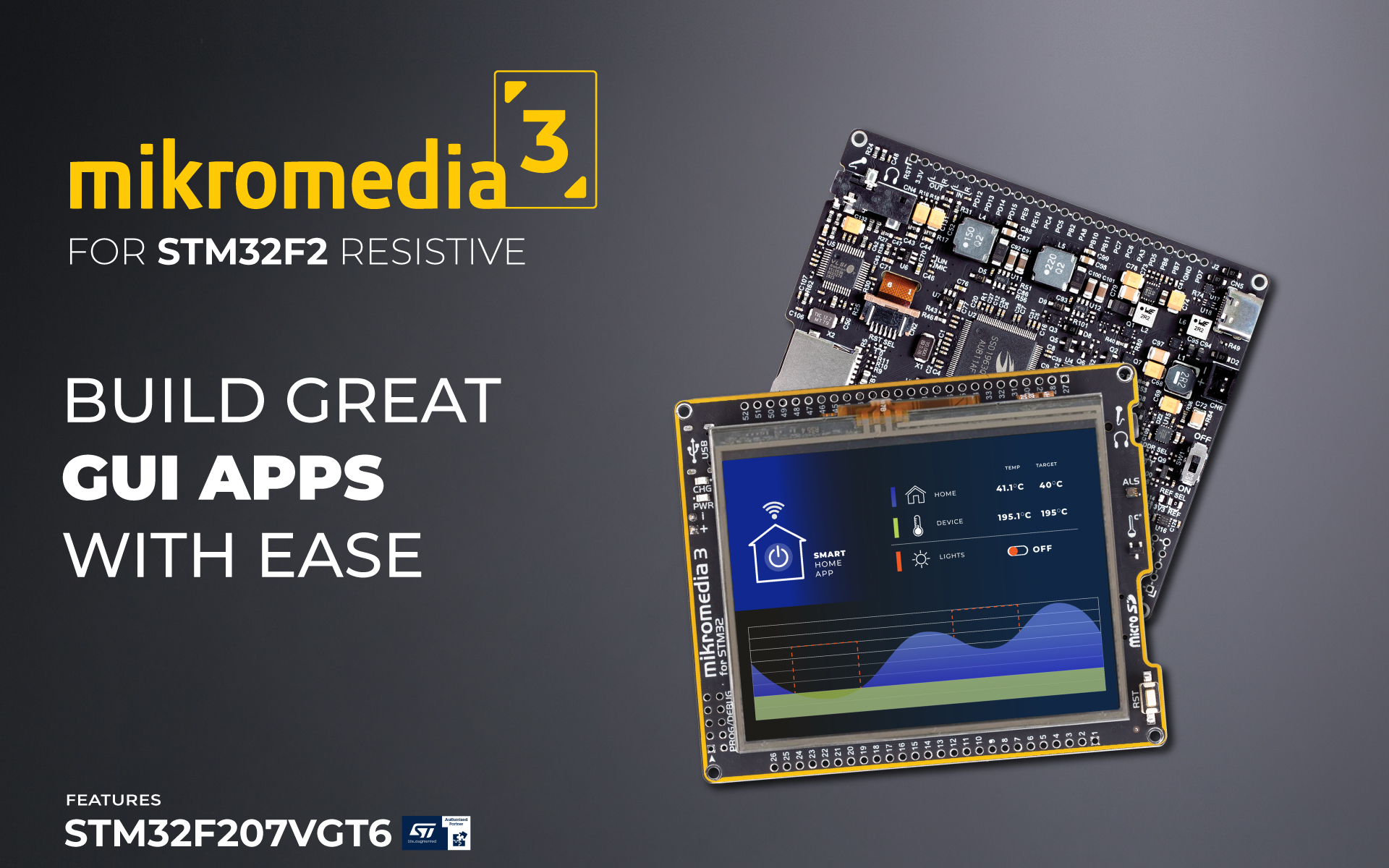 mikromedia 3 for STM32F2 Resistive - MIKROE