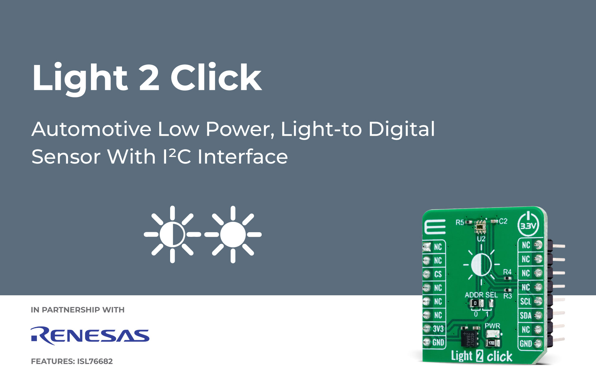 Light 2 Click - automotive low-power, high-sensitivity, light-to ...